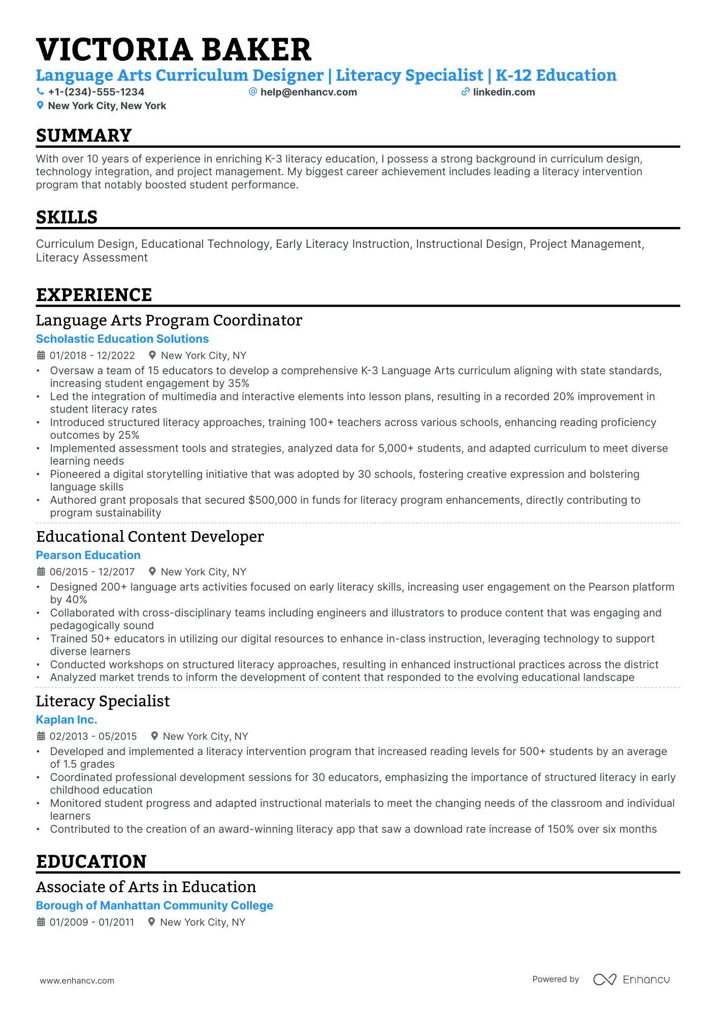 10 Curriculum Designer Resume Examples, Templates & Guide for 2025