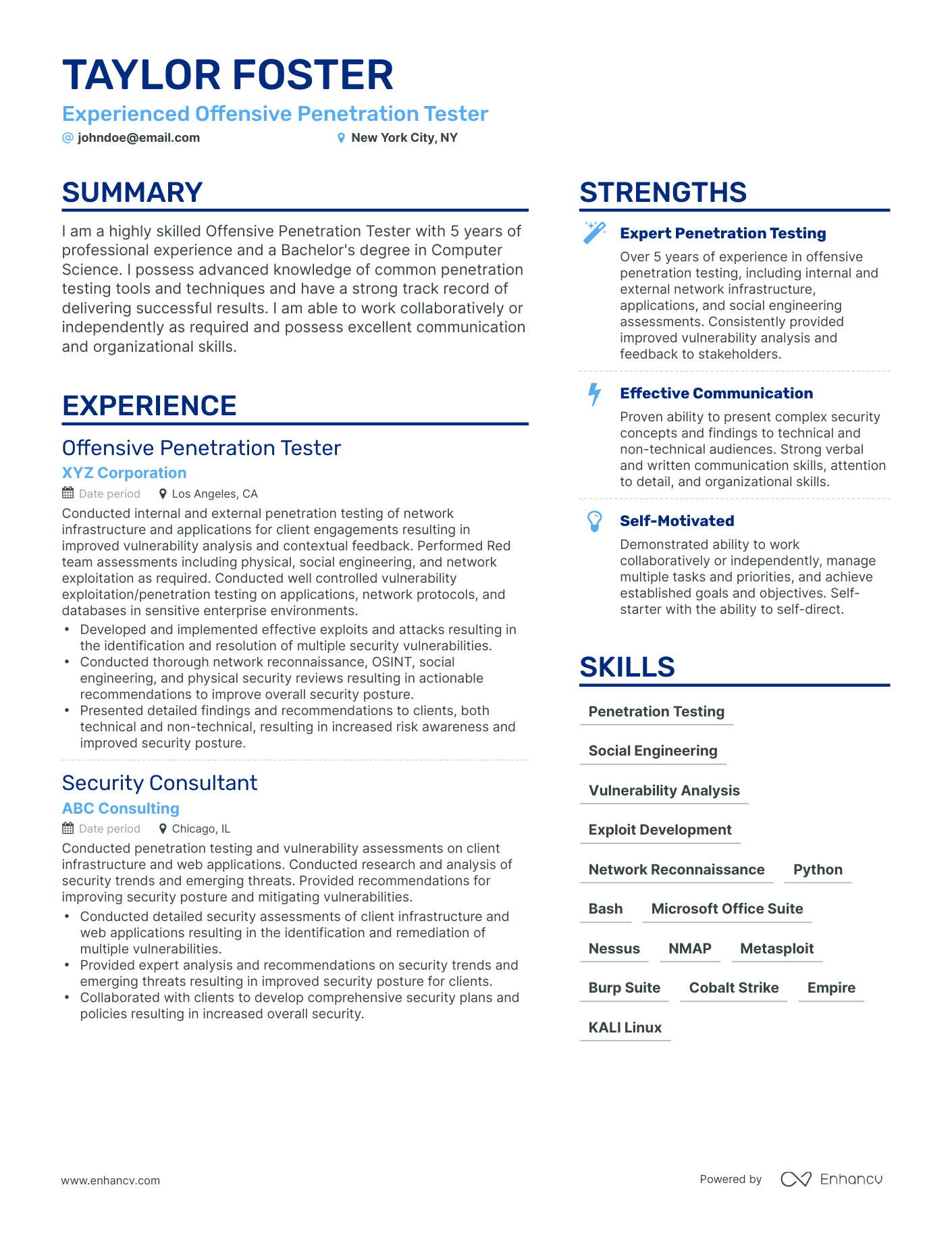 5 Voice Actor Resume Examples & Guide for 2024