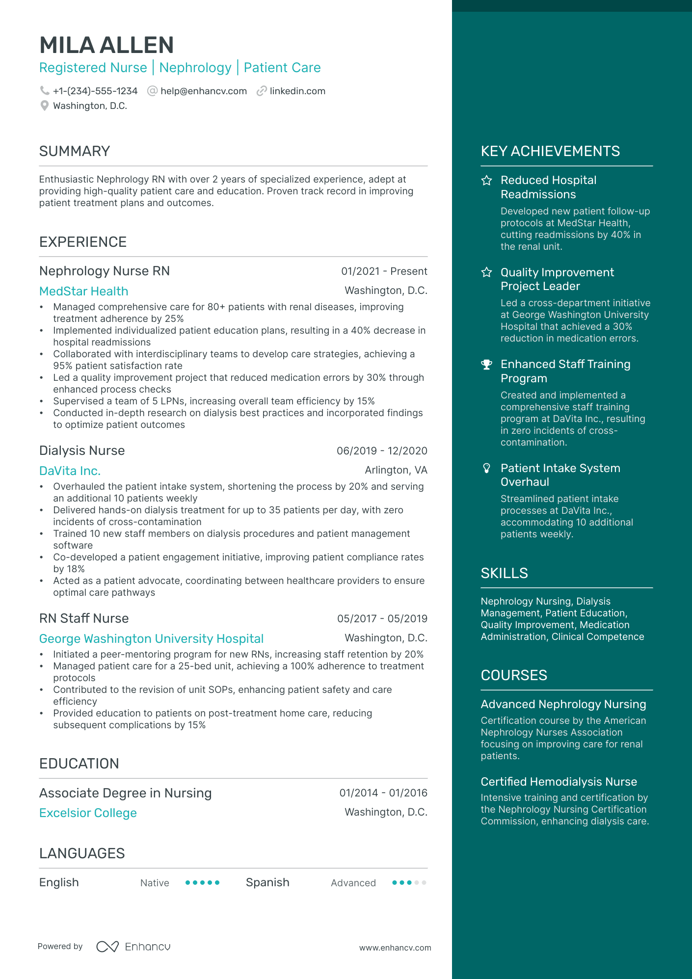 10 Hemodialysis Nurse Resume Examples & Guide for 2026
