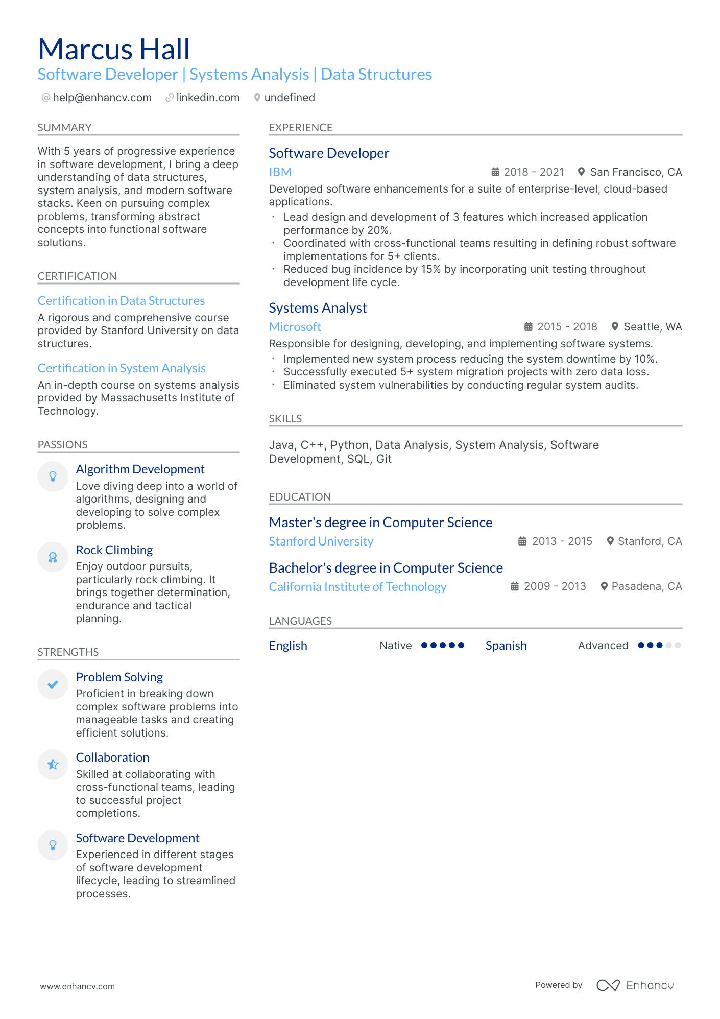 10 Computer Science Internship Resume Examples & Guide for 2025