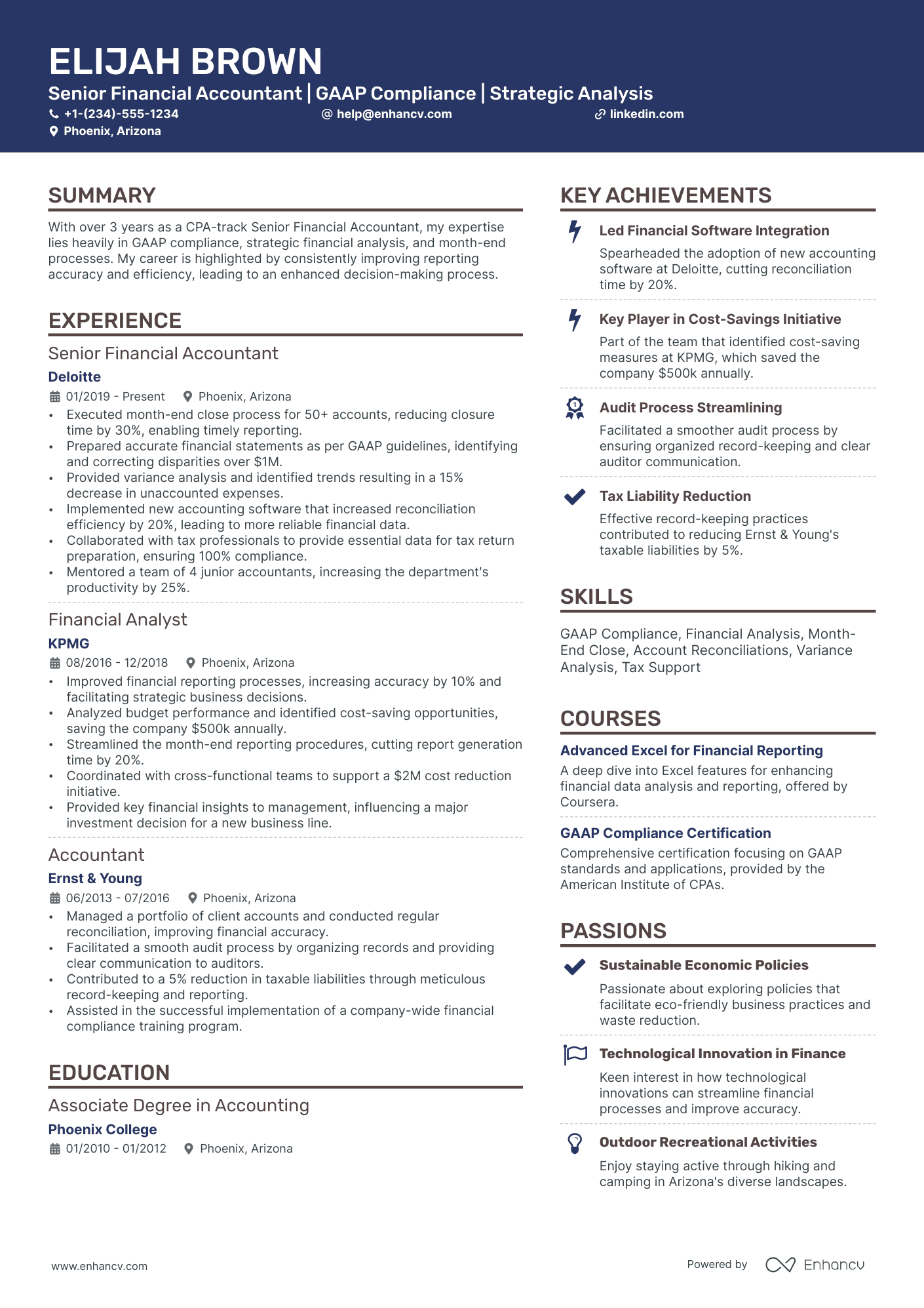 10 Financial Accounting Resume Examples & Guide for 2026