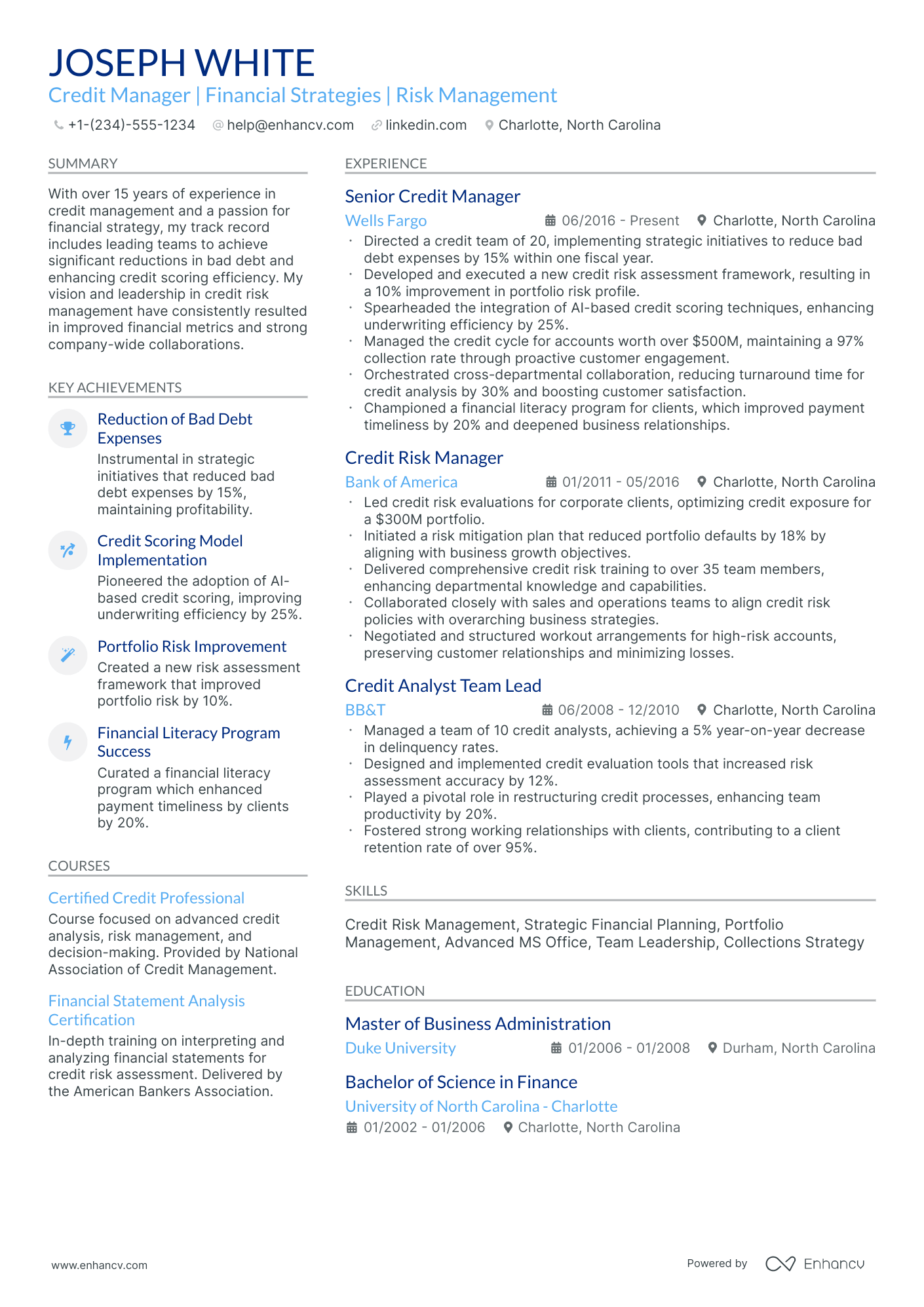 10 Credit Manager Resume Examples & Guide for 2026