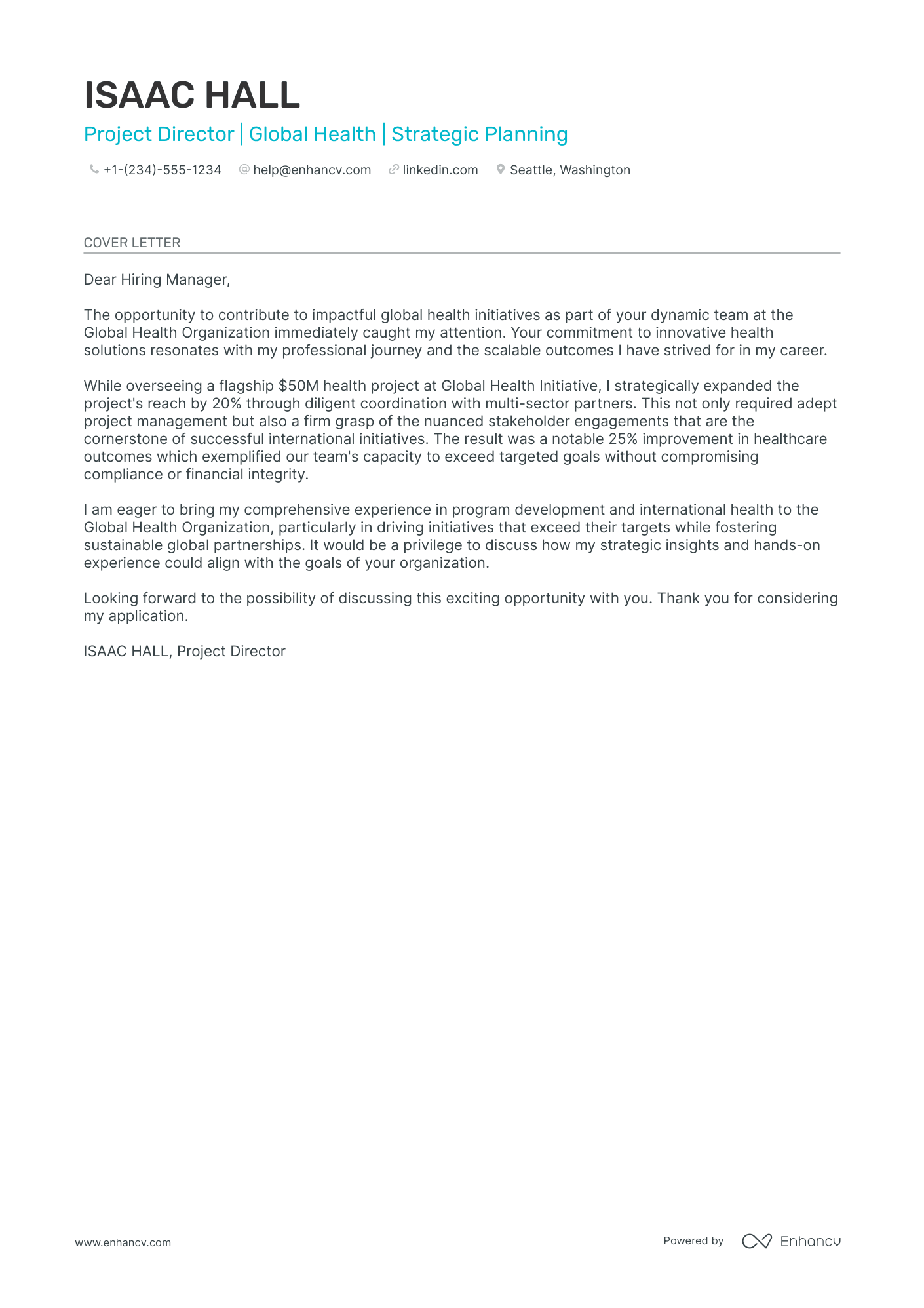12 Professional Director Cover Letter Examples and Template for 2026 ...