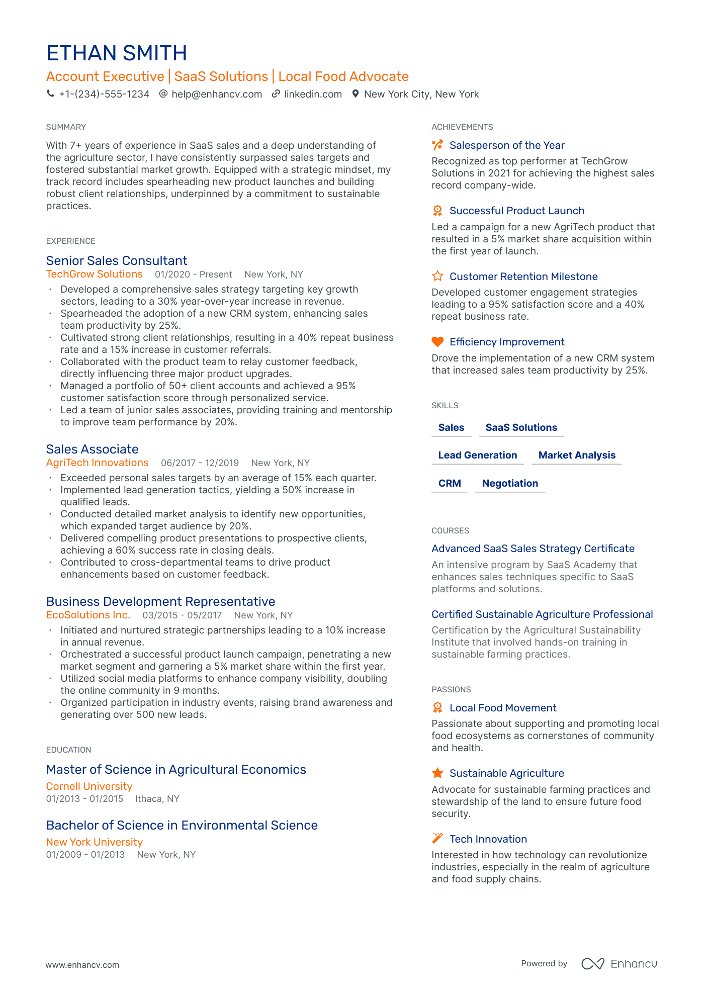 5 SaaS Sales Resume Examples & Guide for 2024
