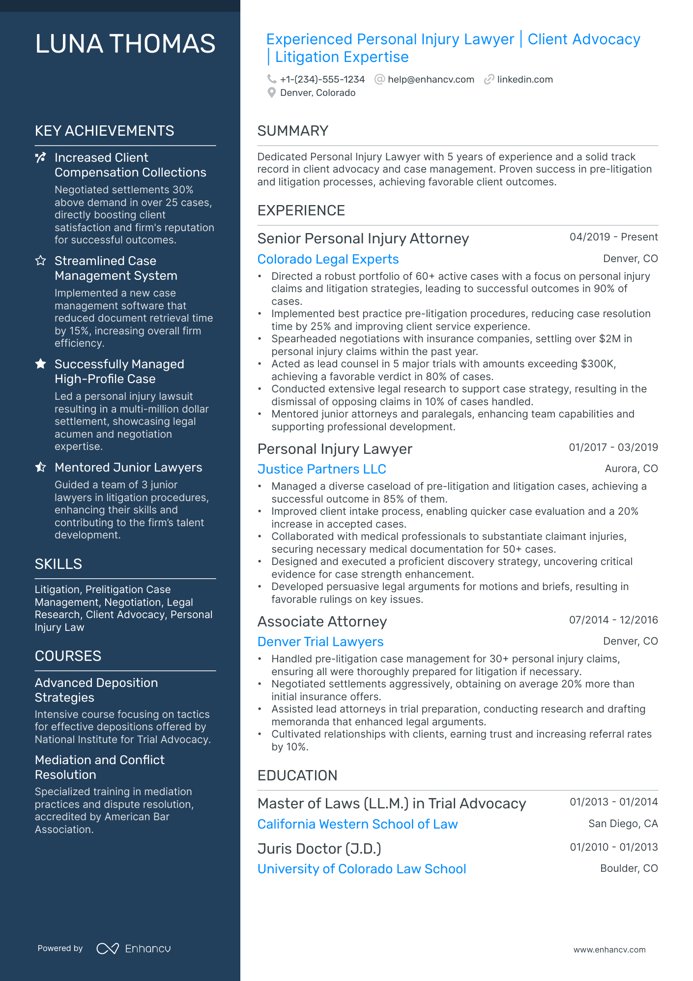 10 Litigation Lawyer Resume Examples & Guide for 2026