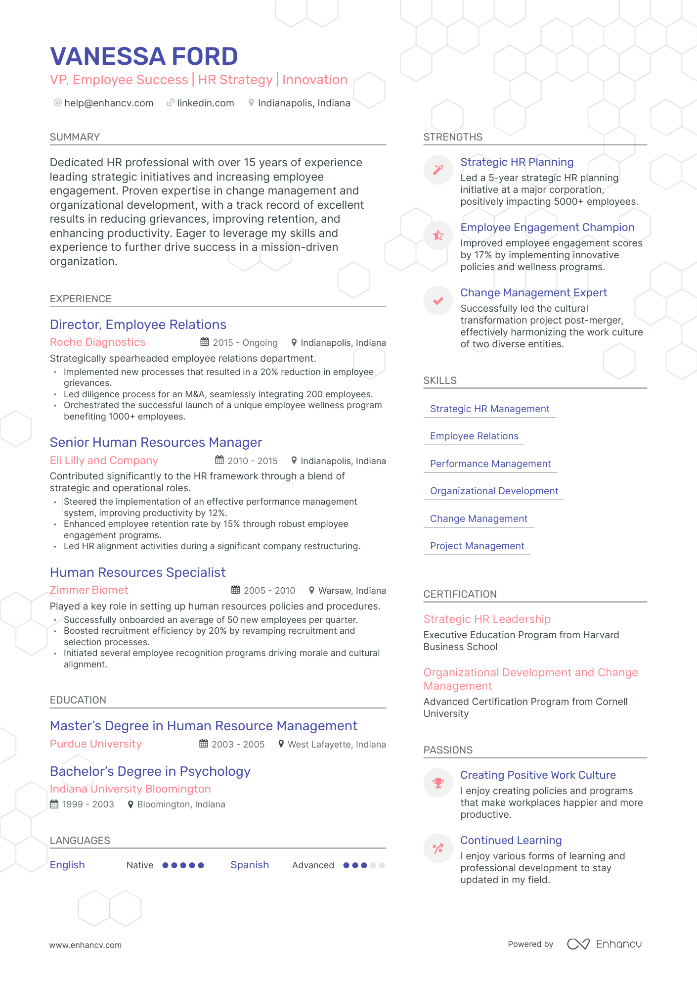 5 VP HR Resume Examples & Guide for 2024