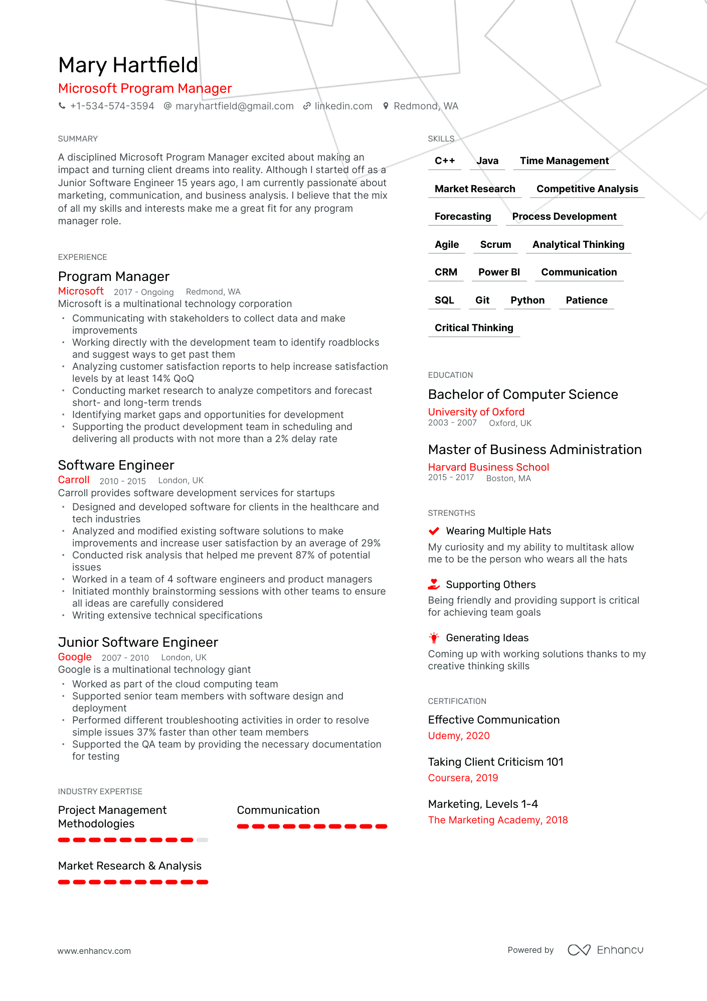 17 Program Manager Resume Examples & Guide for 2024 | IT Program ...