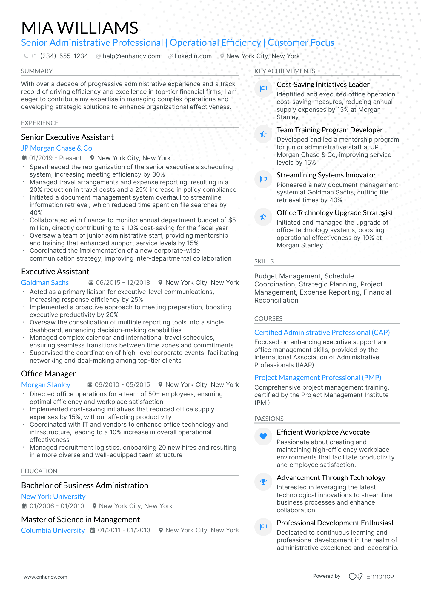 10 Administrative General Manager Resume Examples & Guide for 2026