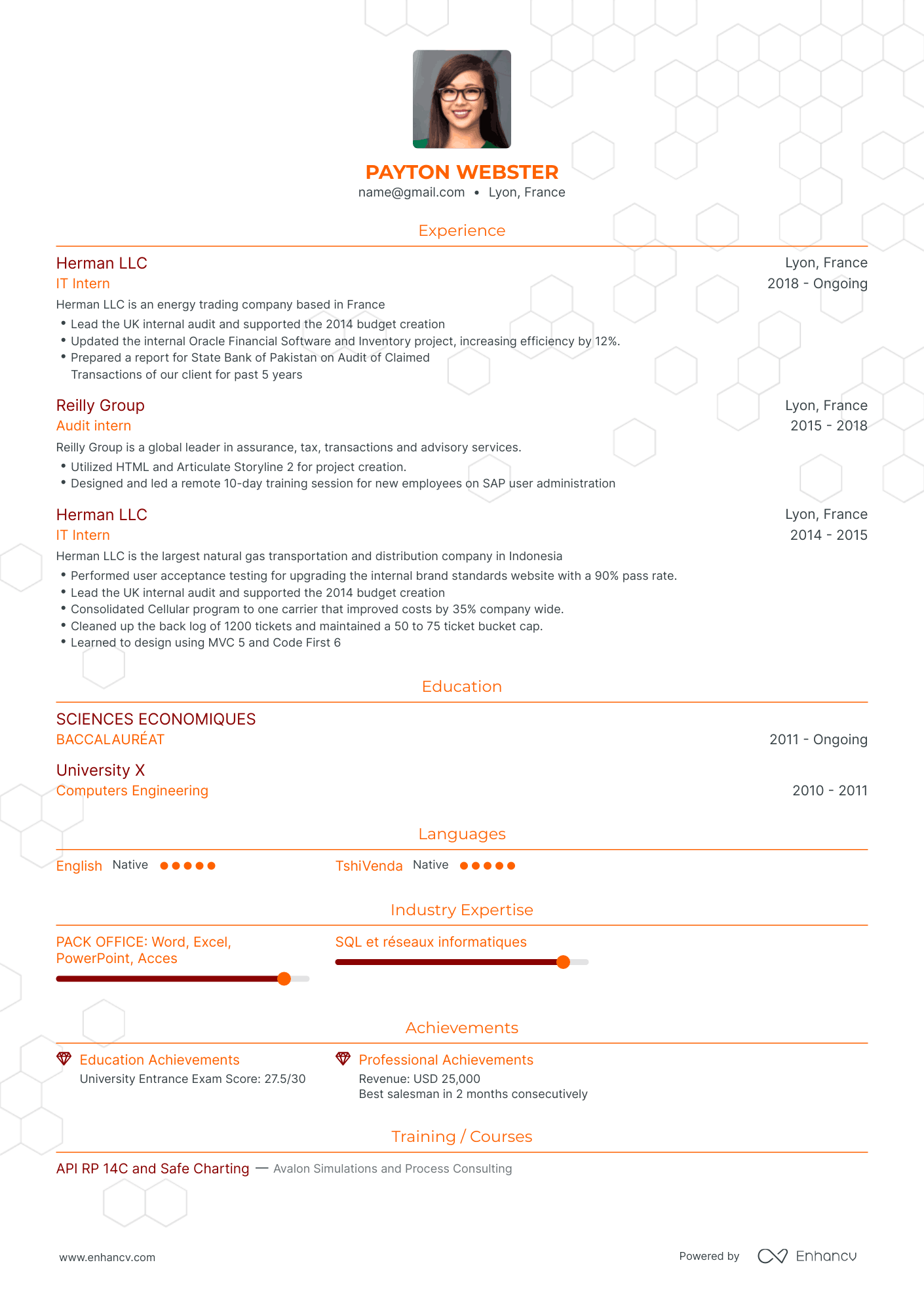 IT Intern Resume Samples [Templates & Writing Aid] (Layout, Skills ...