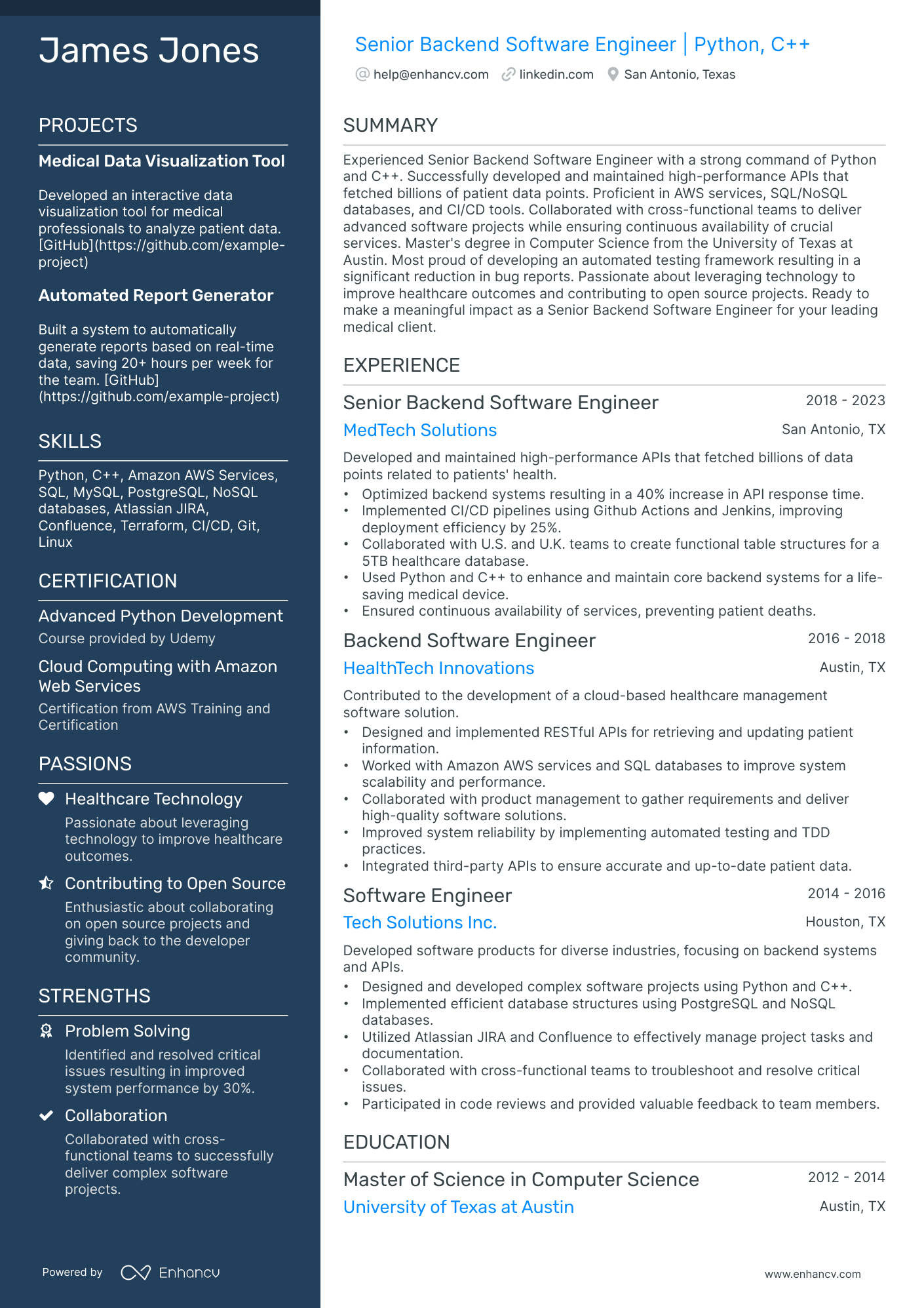 10 Lead Data Engineer Resume Examples & Guide for 2025