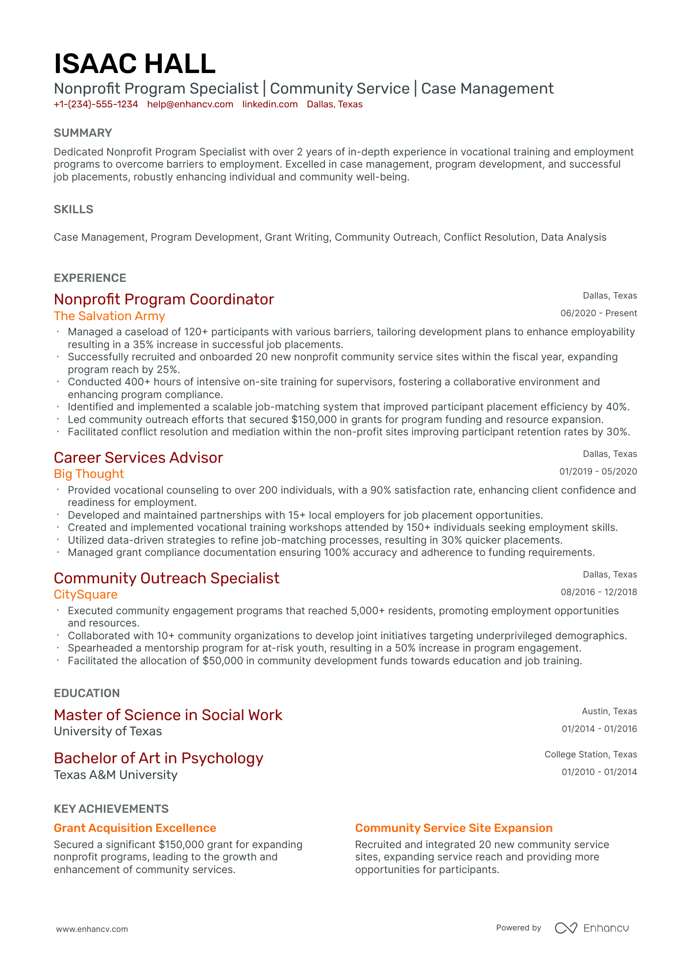 10 Nonprofit Program Manager Resume Examples & Guide for 2026