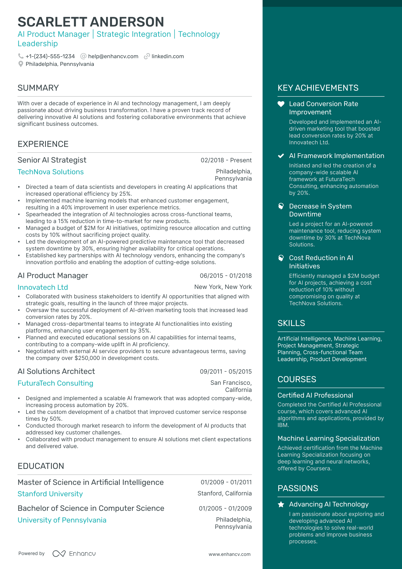 10 AI Product Manager Resume Examples & Guide for 2026