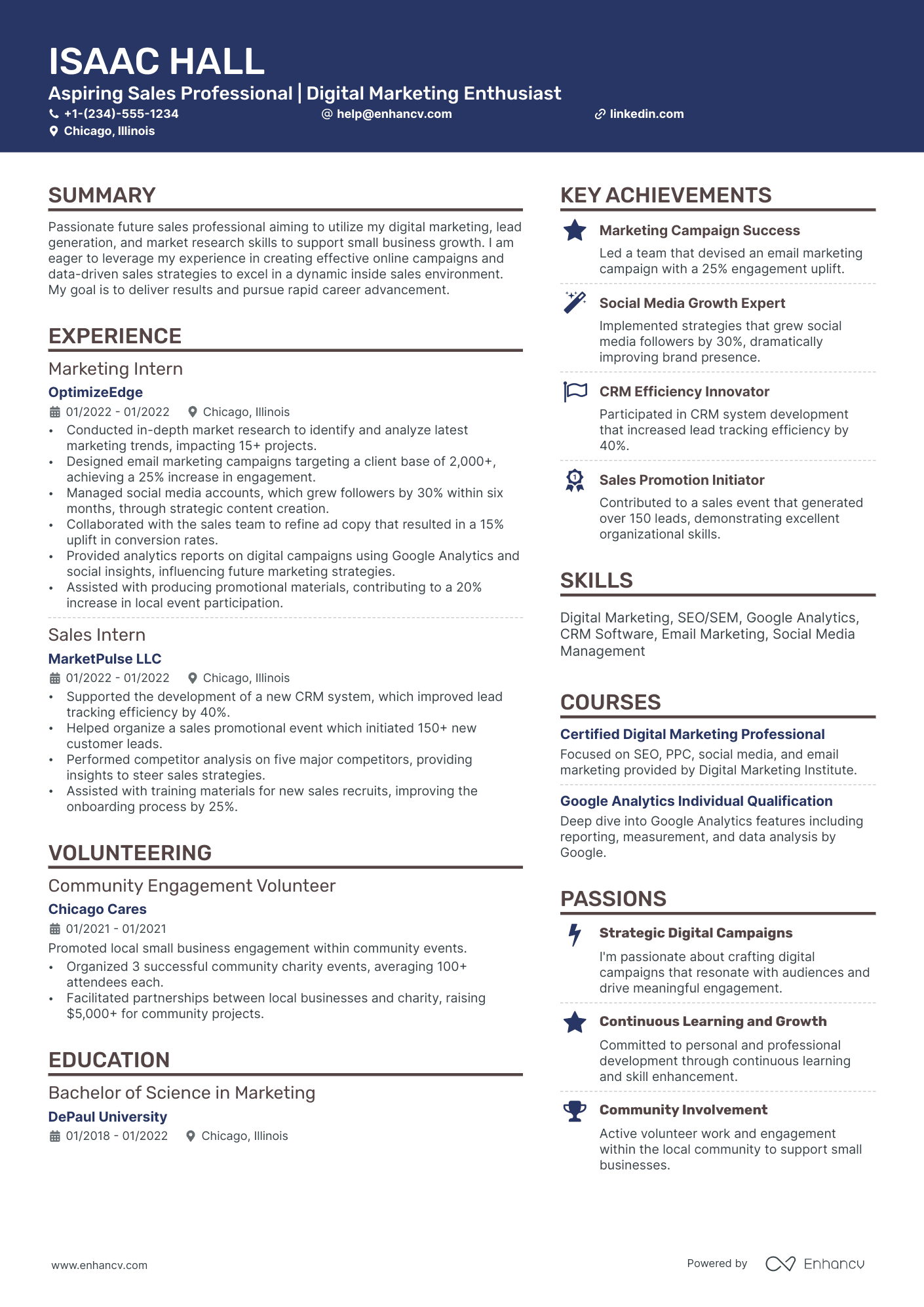 10 Entry-Level Digital Marketing Resume Examples & Guide for 2026