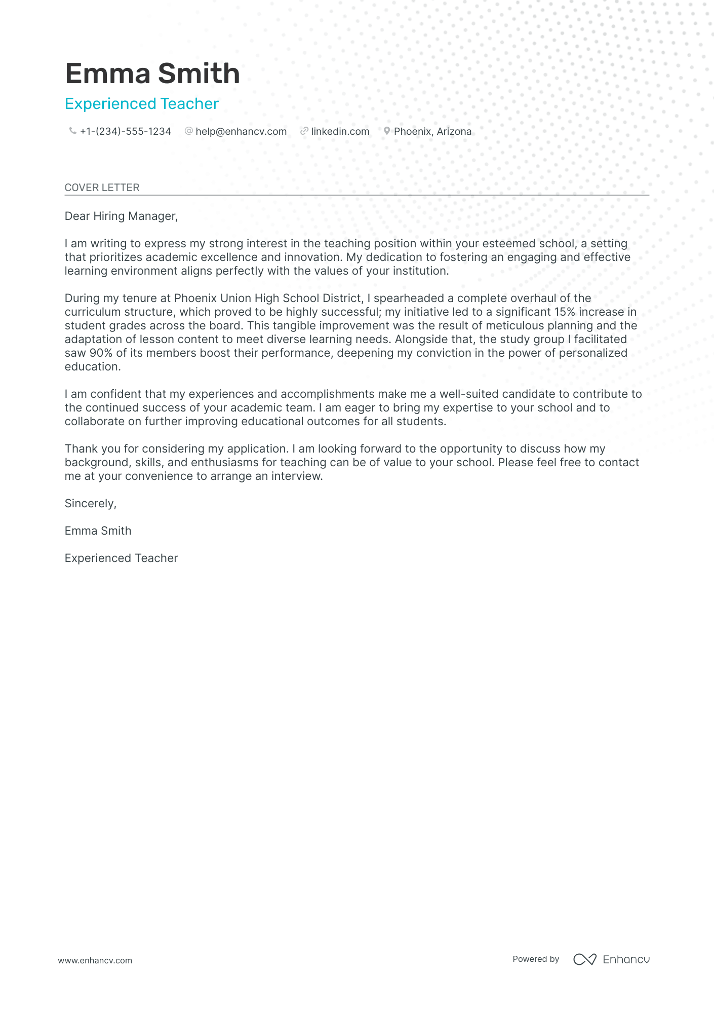 7 New Teacher Cover Letter Examples & Guide for 2025