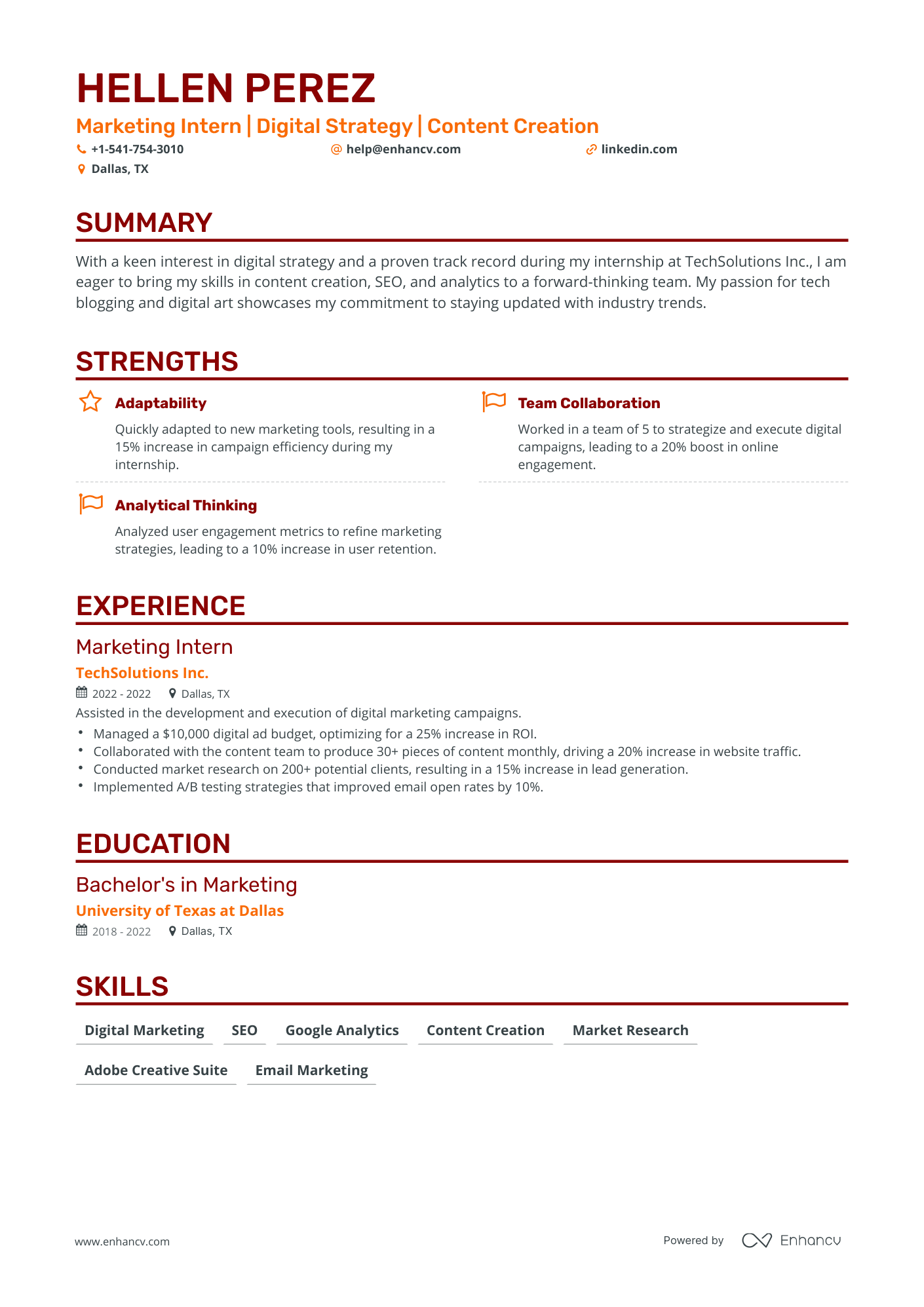 High School Student Resume Examples & Guide for 2024