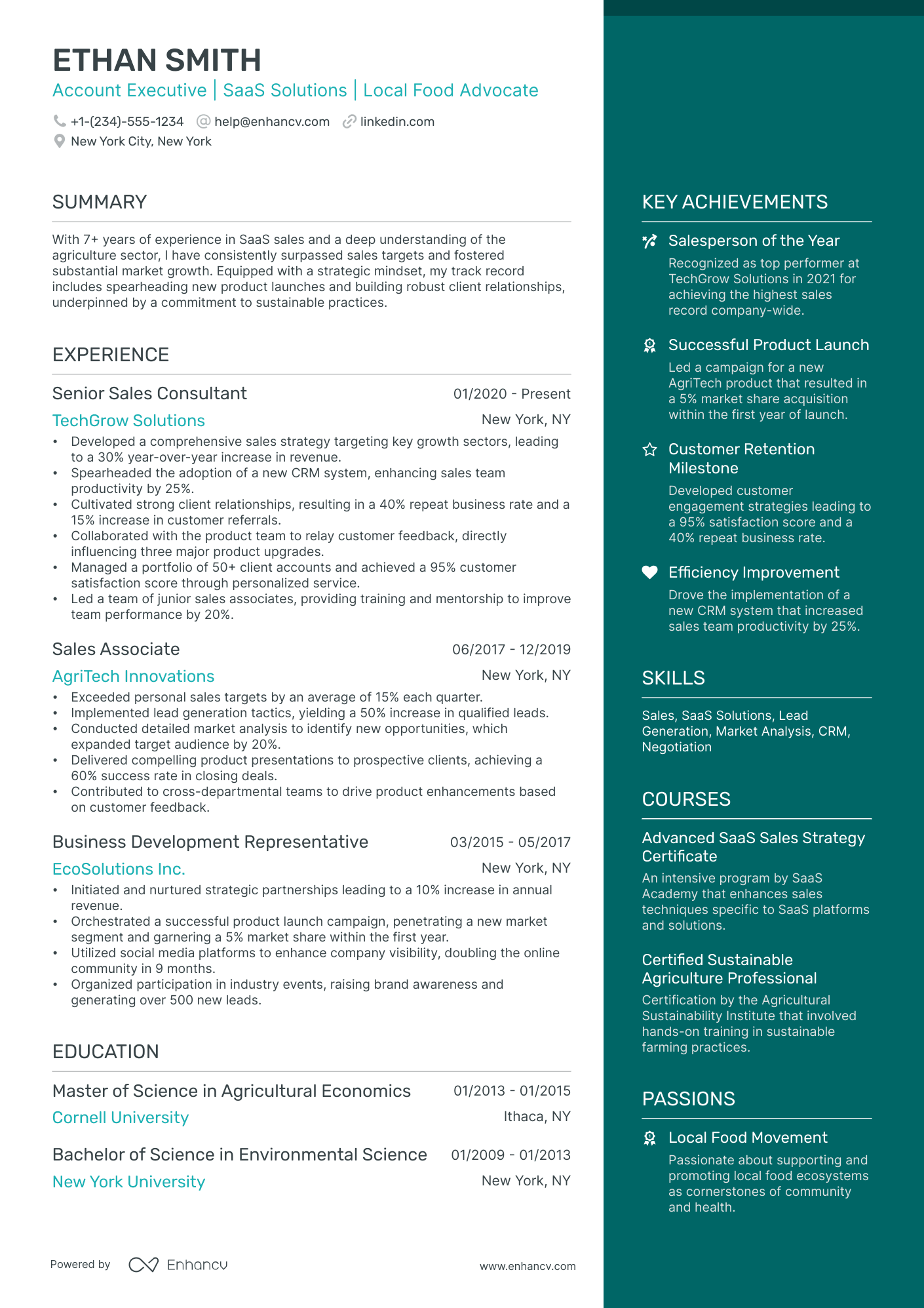 10 SaaS Sales Resume Examples & Guide for 2025