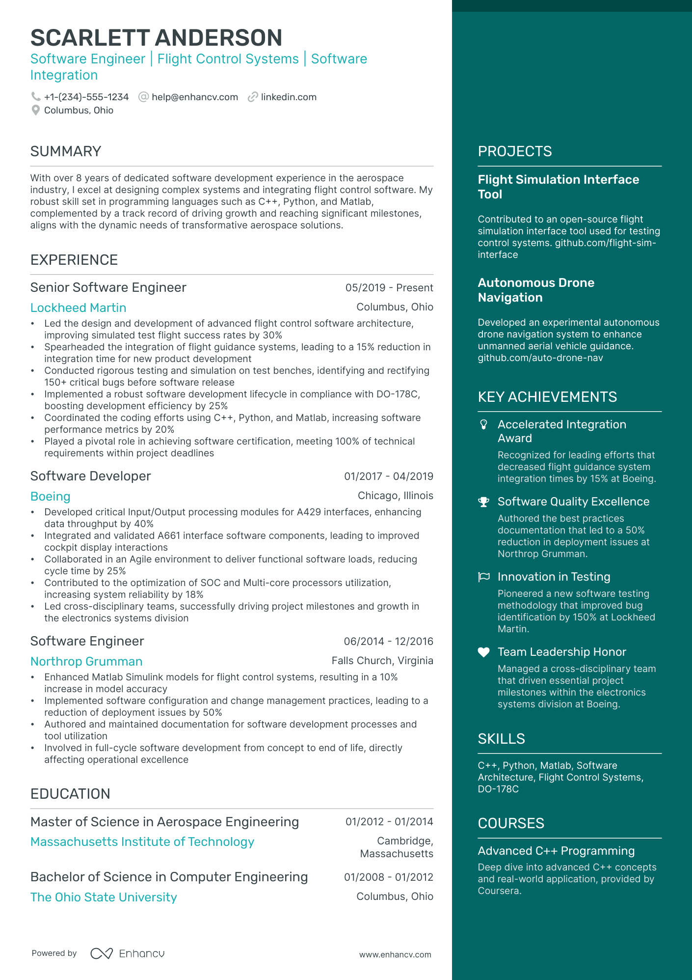10 Embedded Software Engineer Resume Examples & Guide for 2025