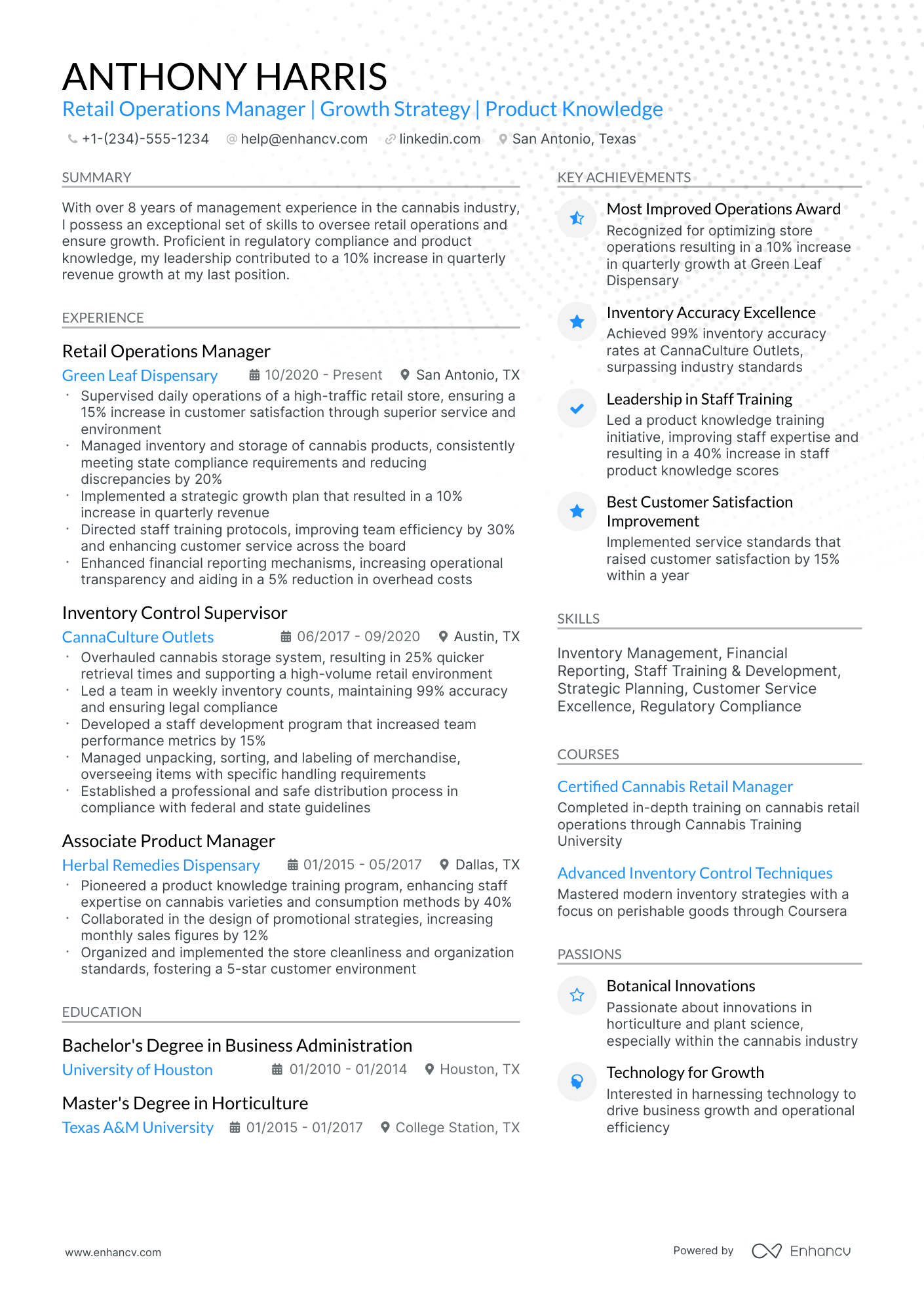 10 Retail General Manager Resume Examples & Guide for 2026