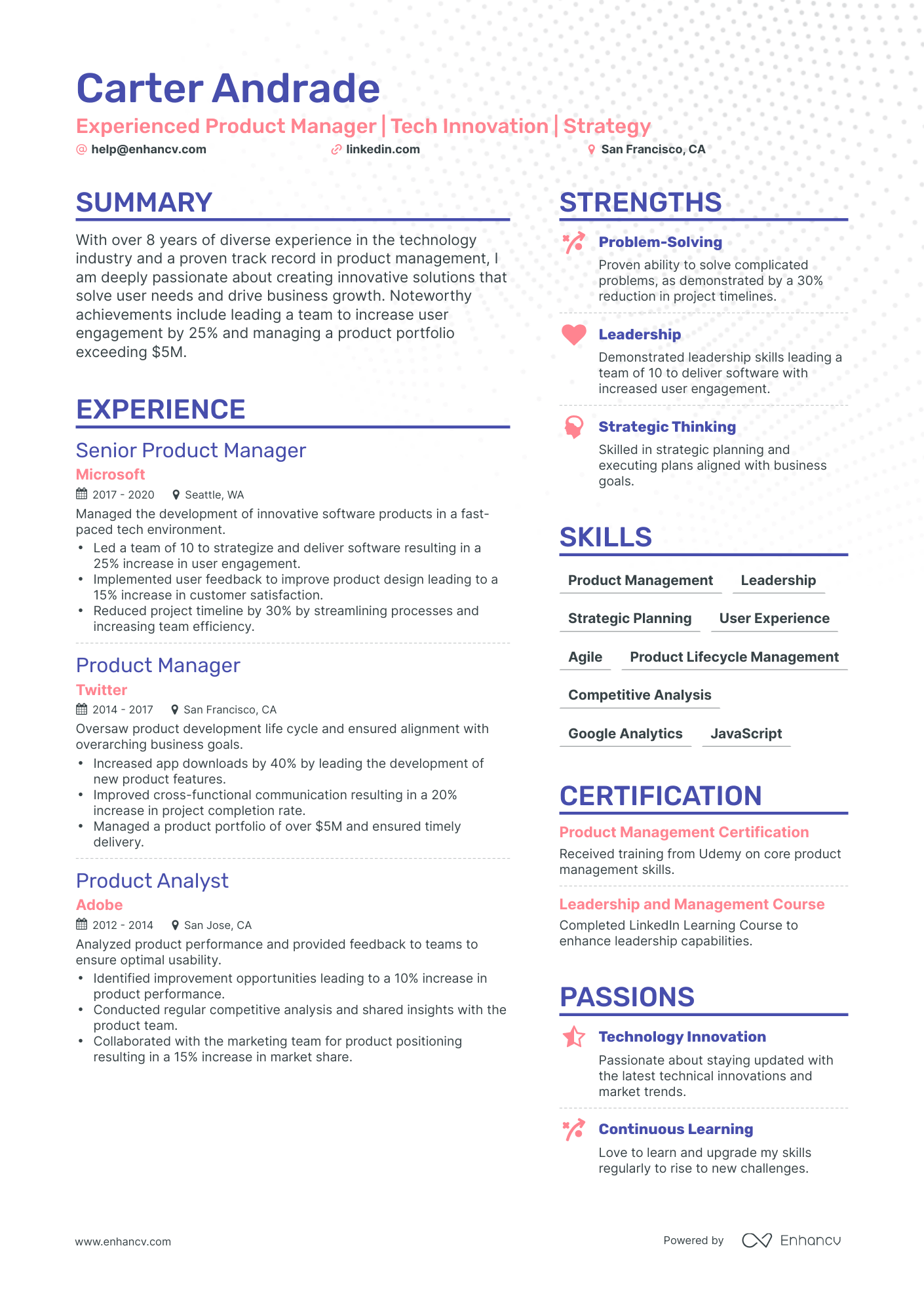 26 Product Manager Resume Examples & Guide for 2024