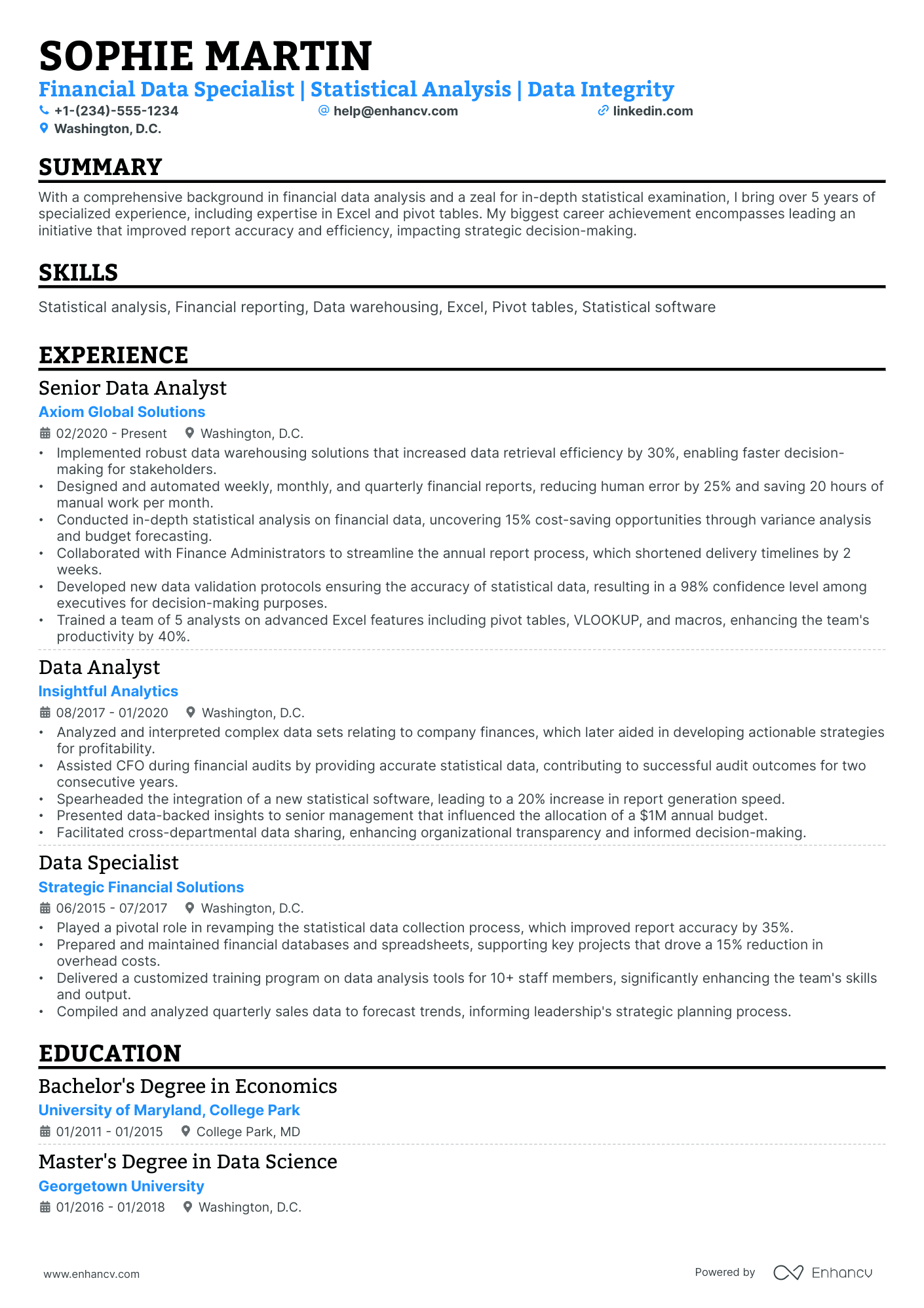 10 Data Specialist Resume Examples & Guide for 2025