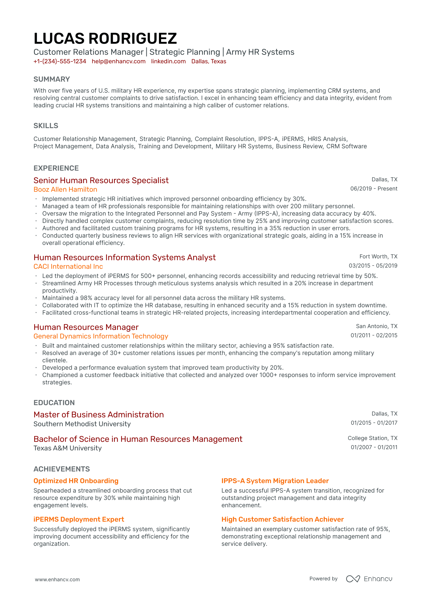 5 Customer Relations Manager Resume Examples & Guide for 2024