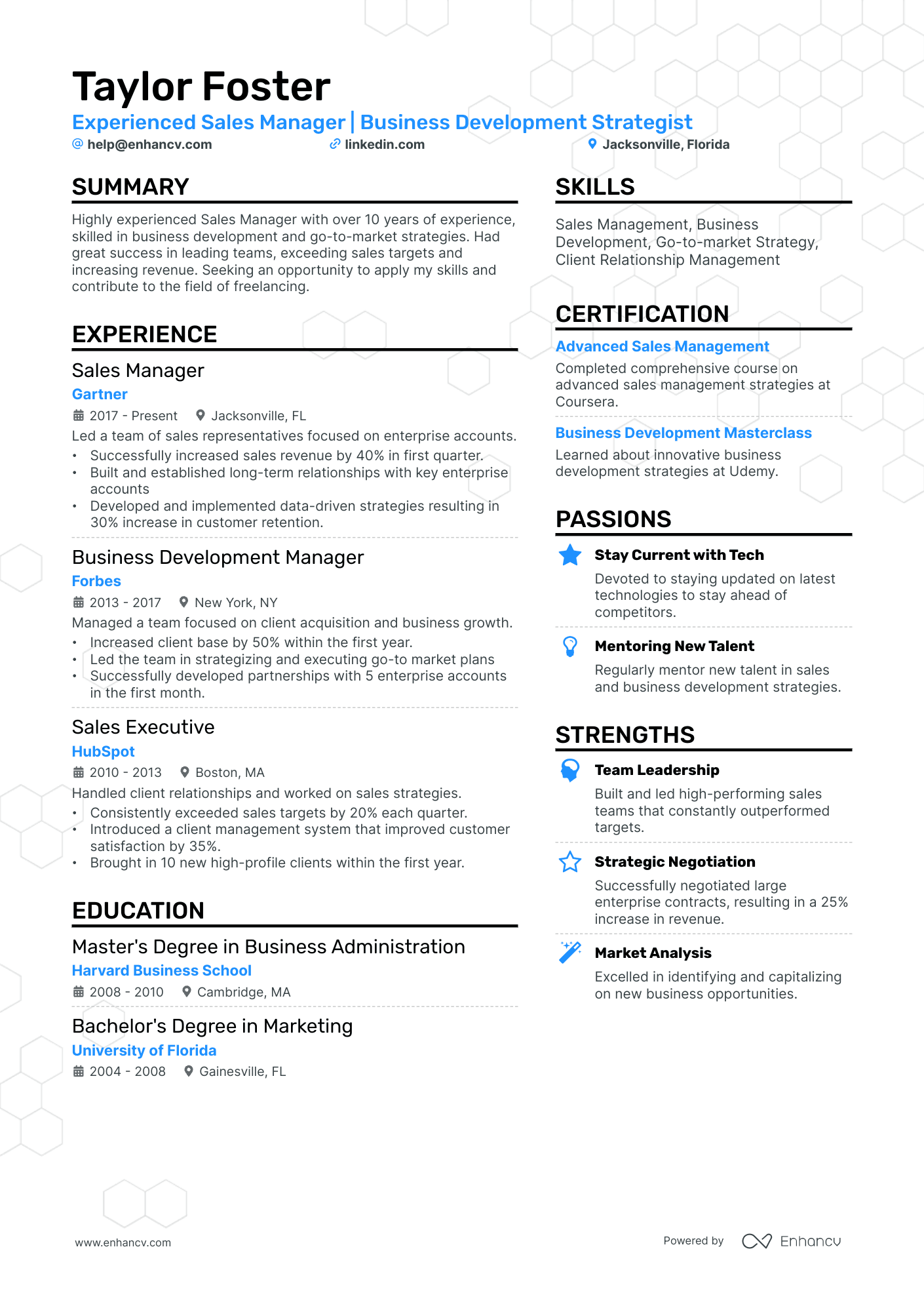 10 Head of Sales Resume Examples & Guide for 2026