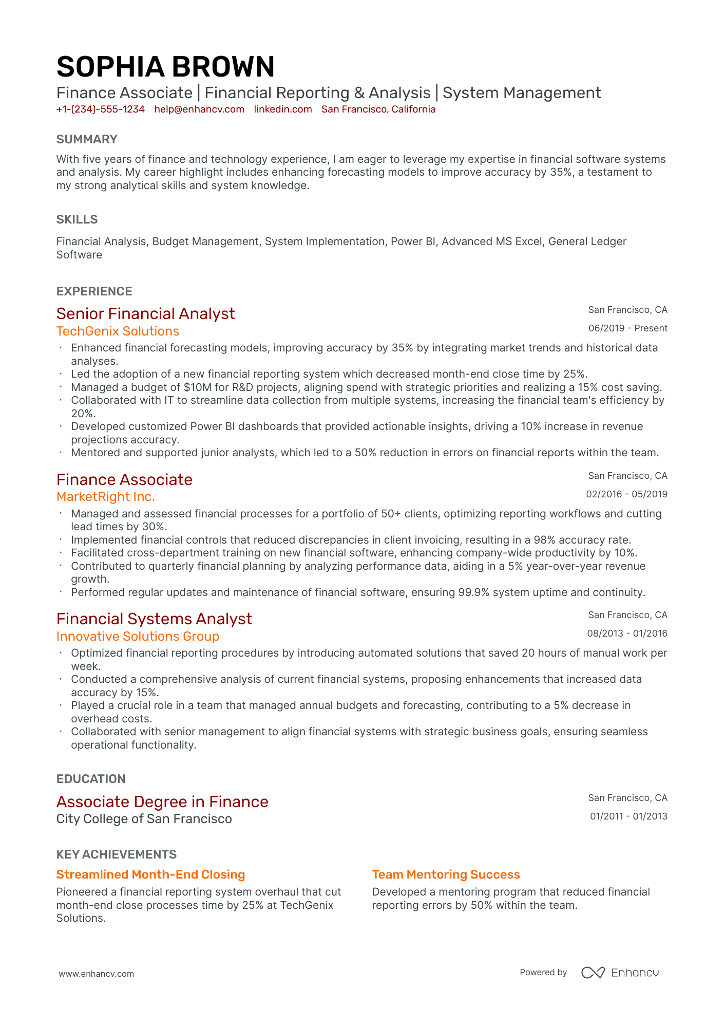 10 Finance Associate Resume Examples & Guide for 2026