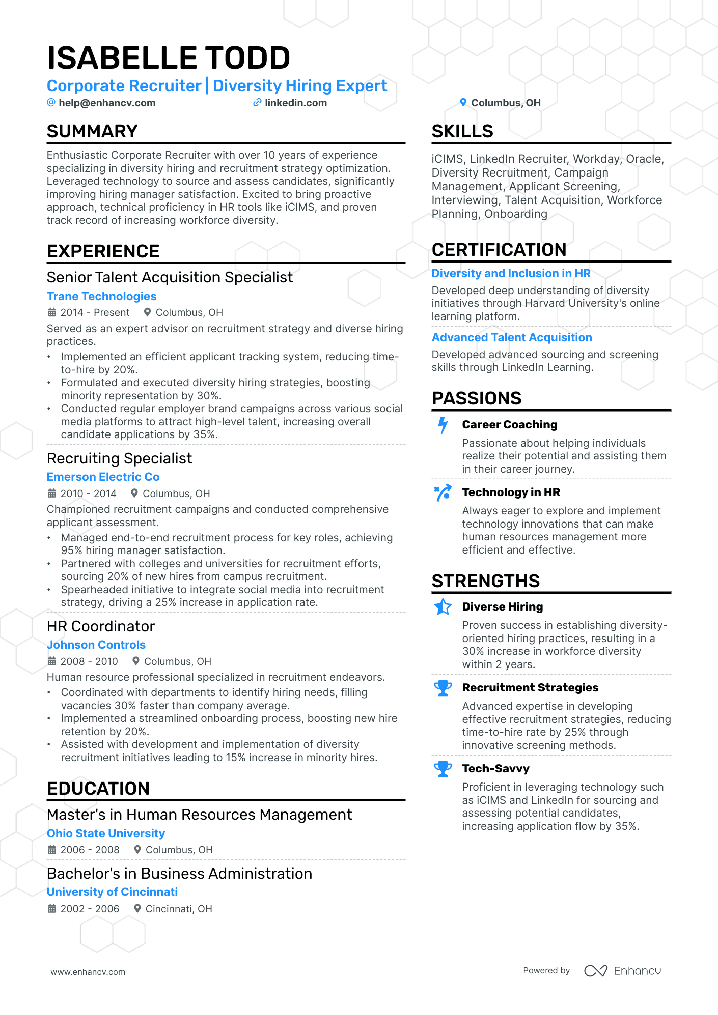 10 Corporate Recruiter Resume Examples & Guide for 2026