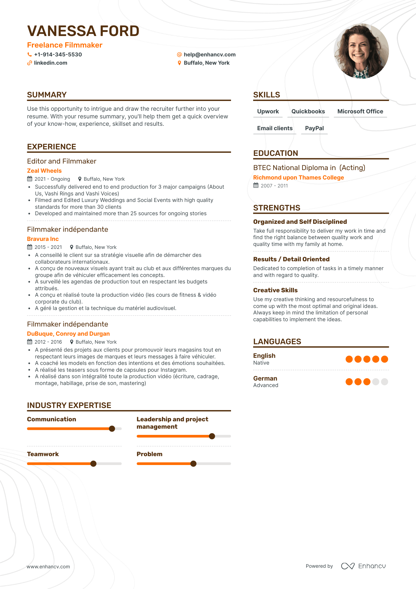 8 Filmmaker Resume Examples & Guide for 2024