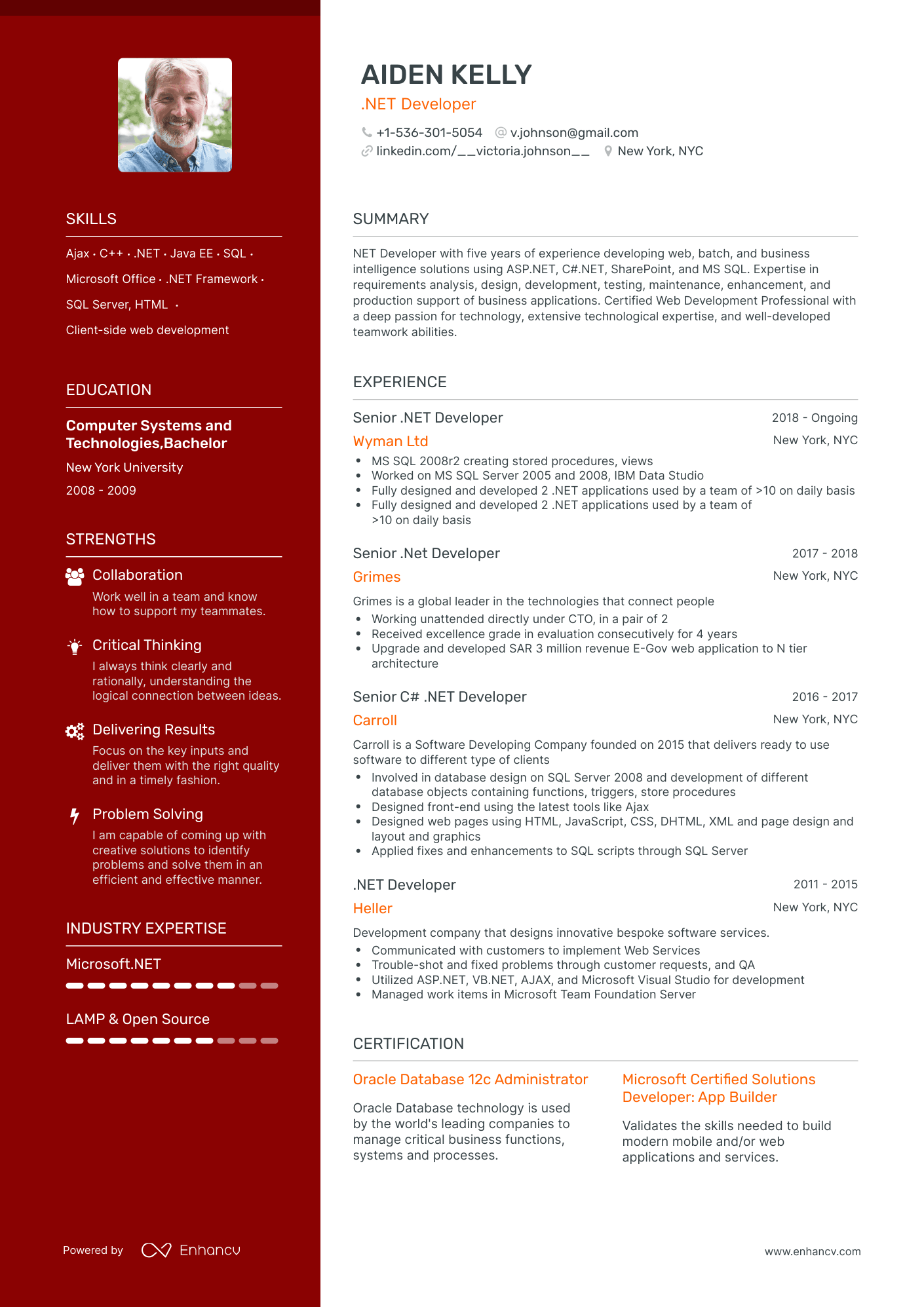5 .Net Developer Resume Examples & Guide for 2023