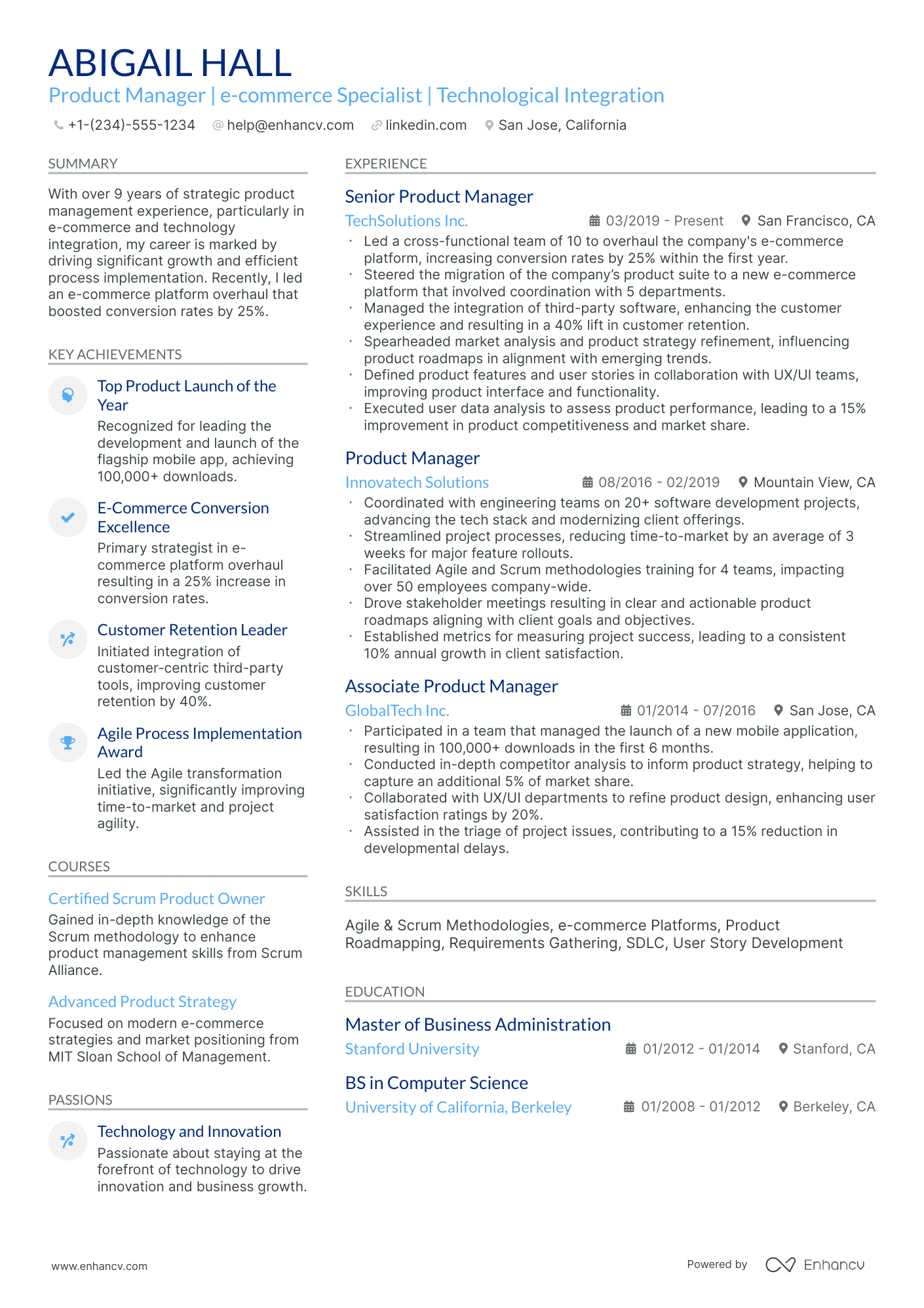 10 Ecommerce Product Manager Resume Examples & Guide for 2026