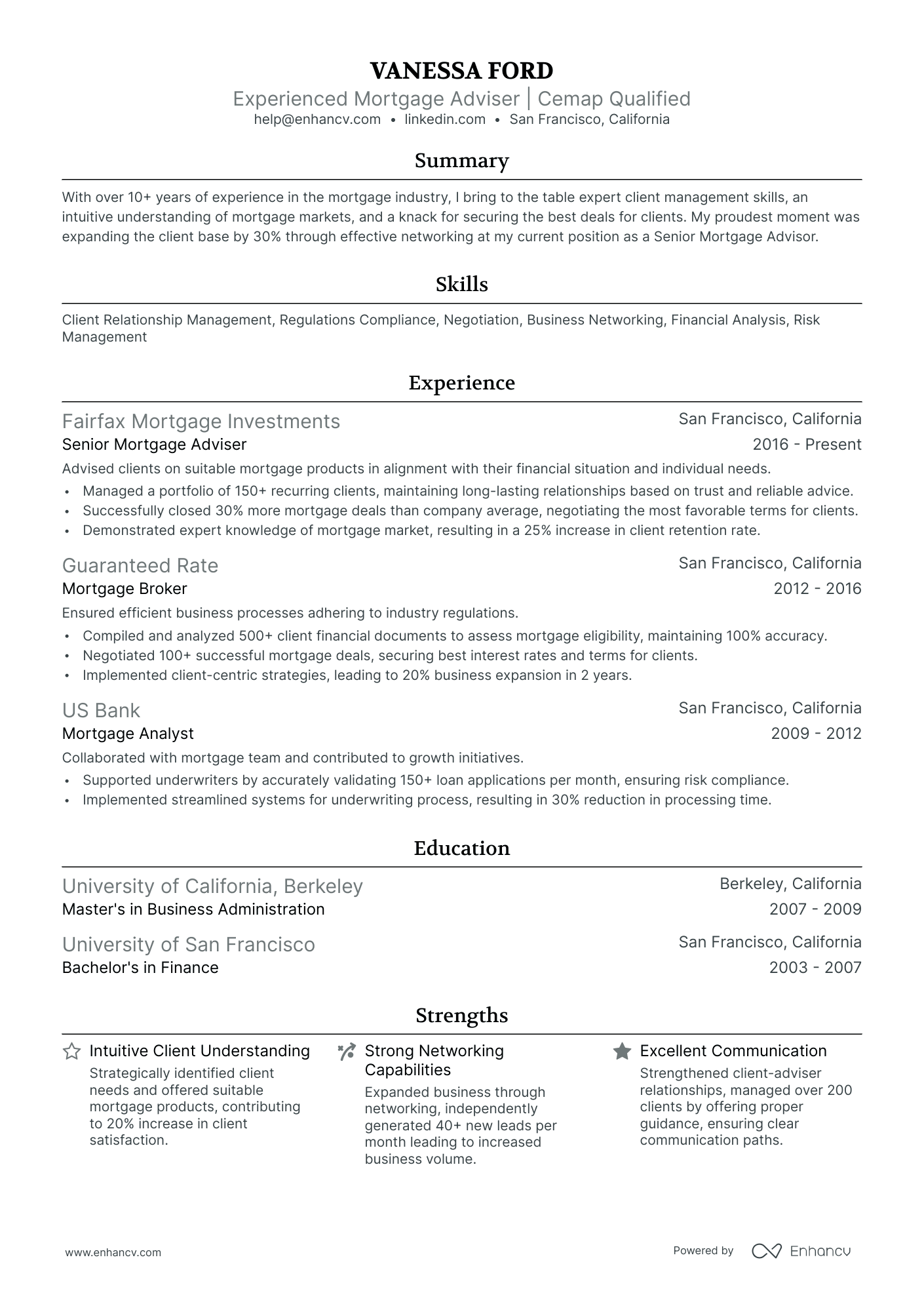 10 Mortgage Broker Resume Examples & Guide for 2025