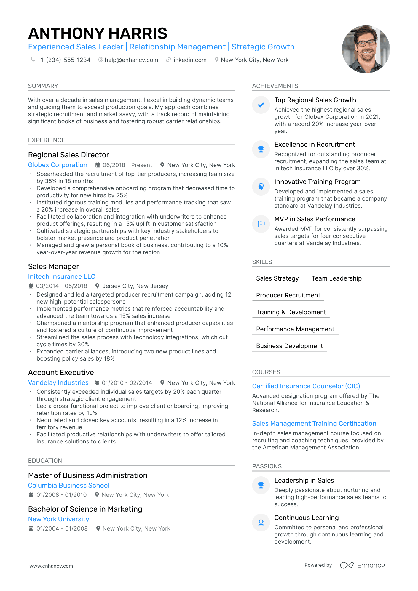 5 Sales Team Leader Resume Examples & Guide for 2024