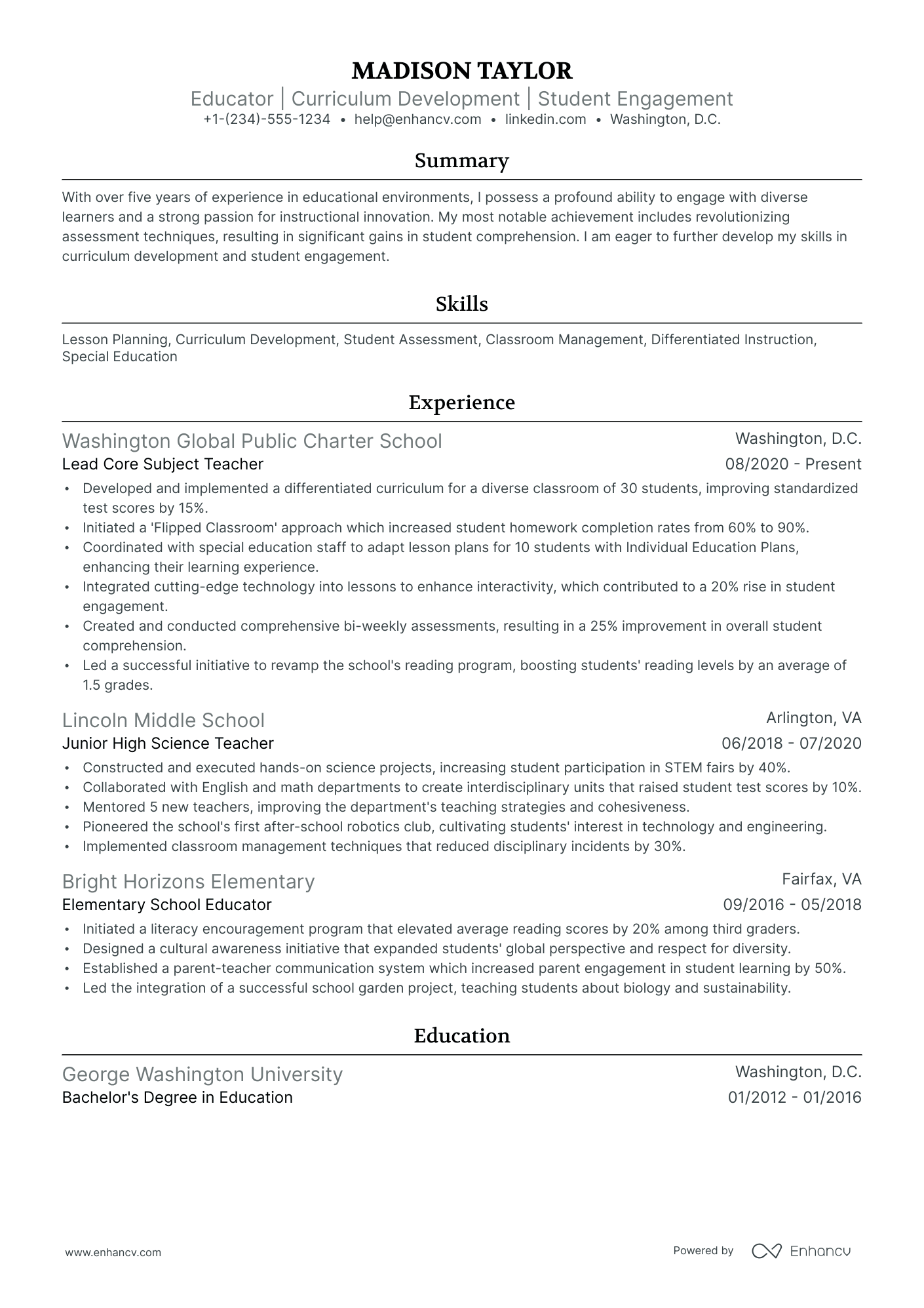 10 History Teacher Resume Examples & Guide for 2026