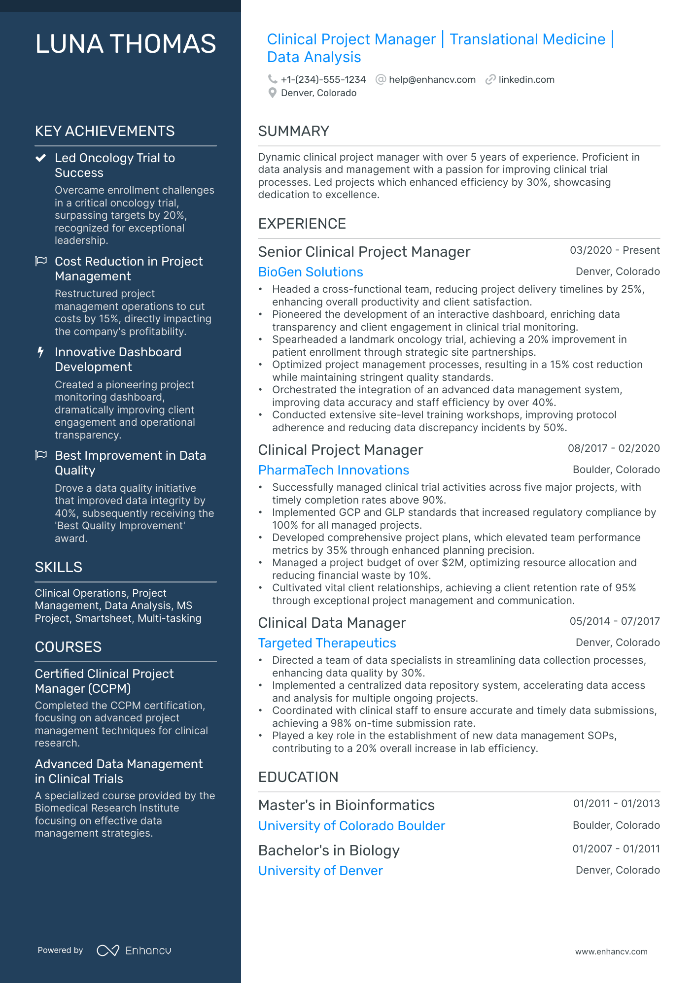 10 Clinical Project Manager Resume Examples & Guide for 2026