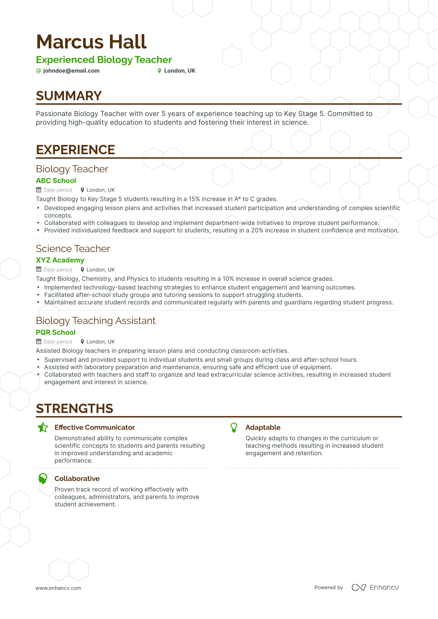 5 Biology Resume Examples & Guide for 2023