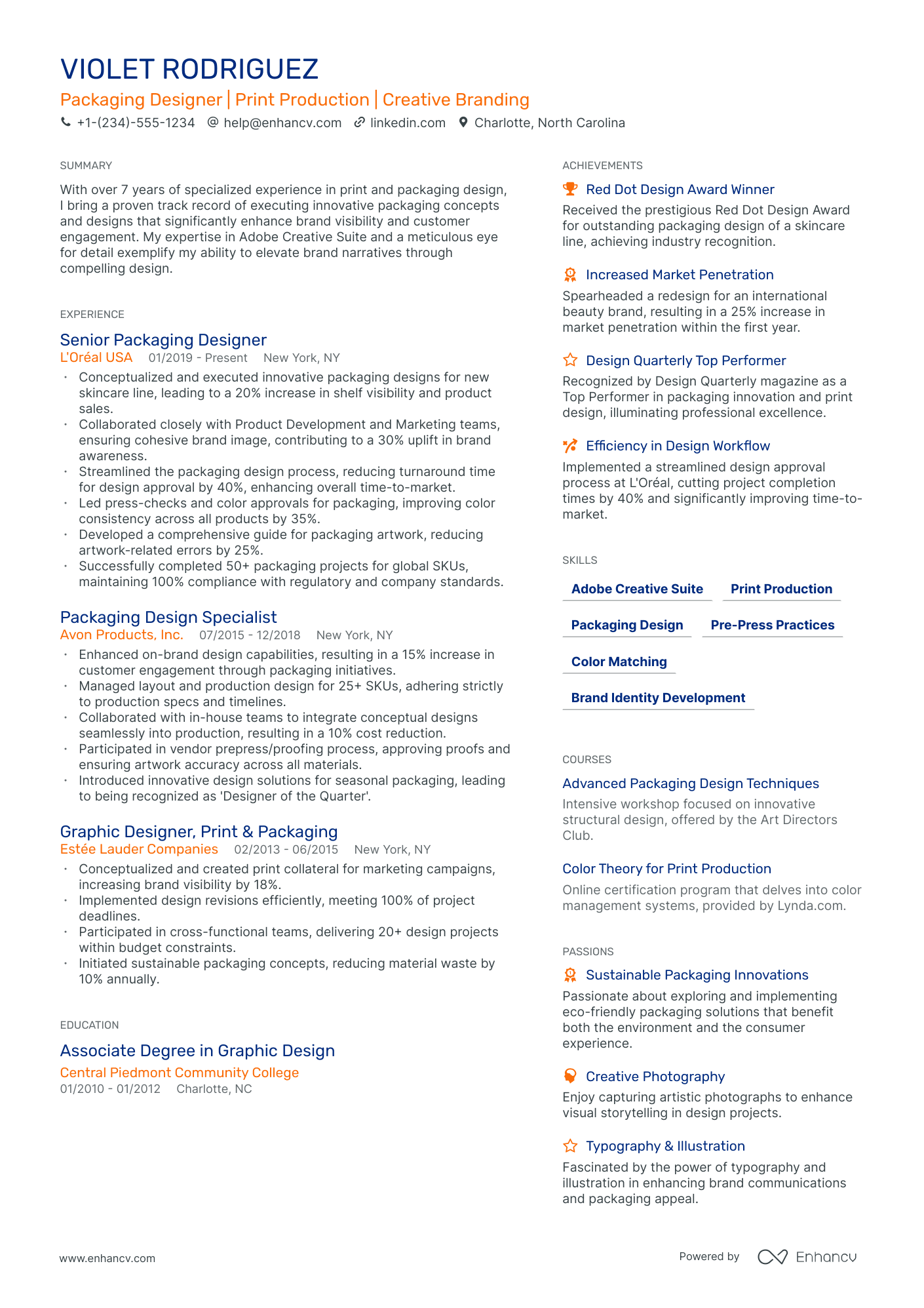 5 Packaging Designer Resume Examples & Guide for 2024