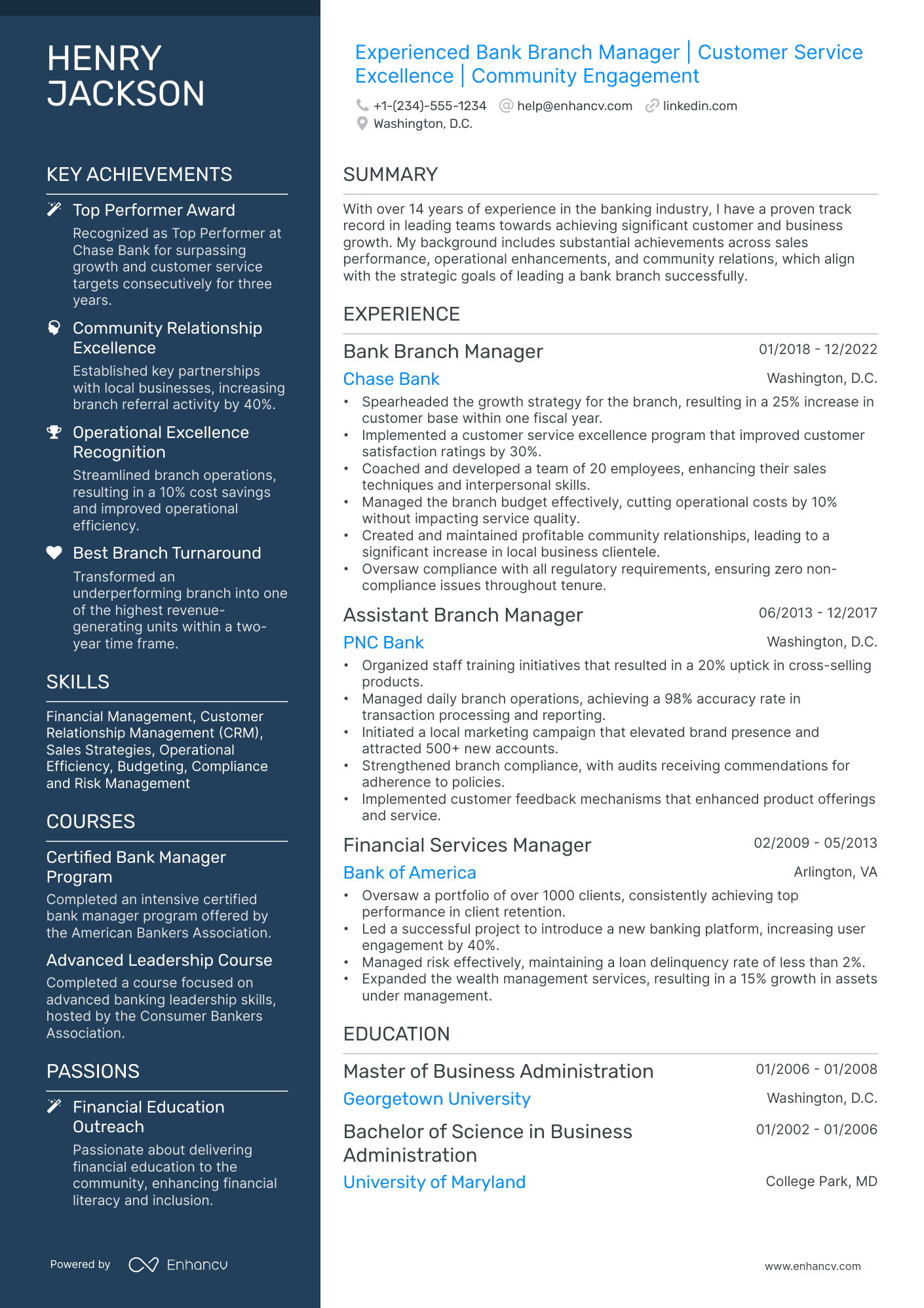 10 Bank Branch Manager Resume Examples & Guide for 2026