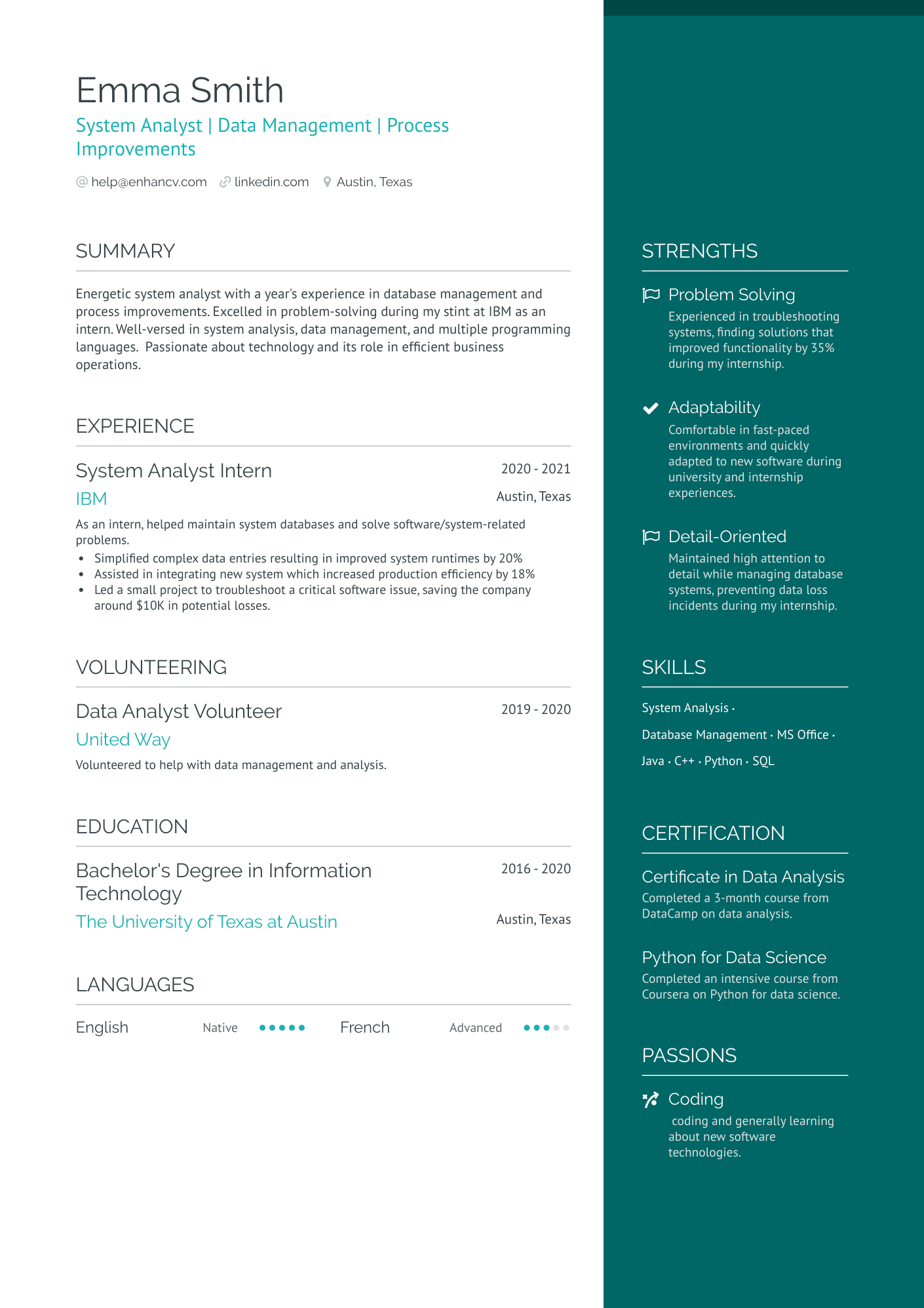 5 System Analyst Resume Examples & Guide for 2024