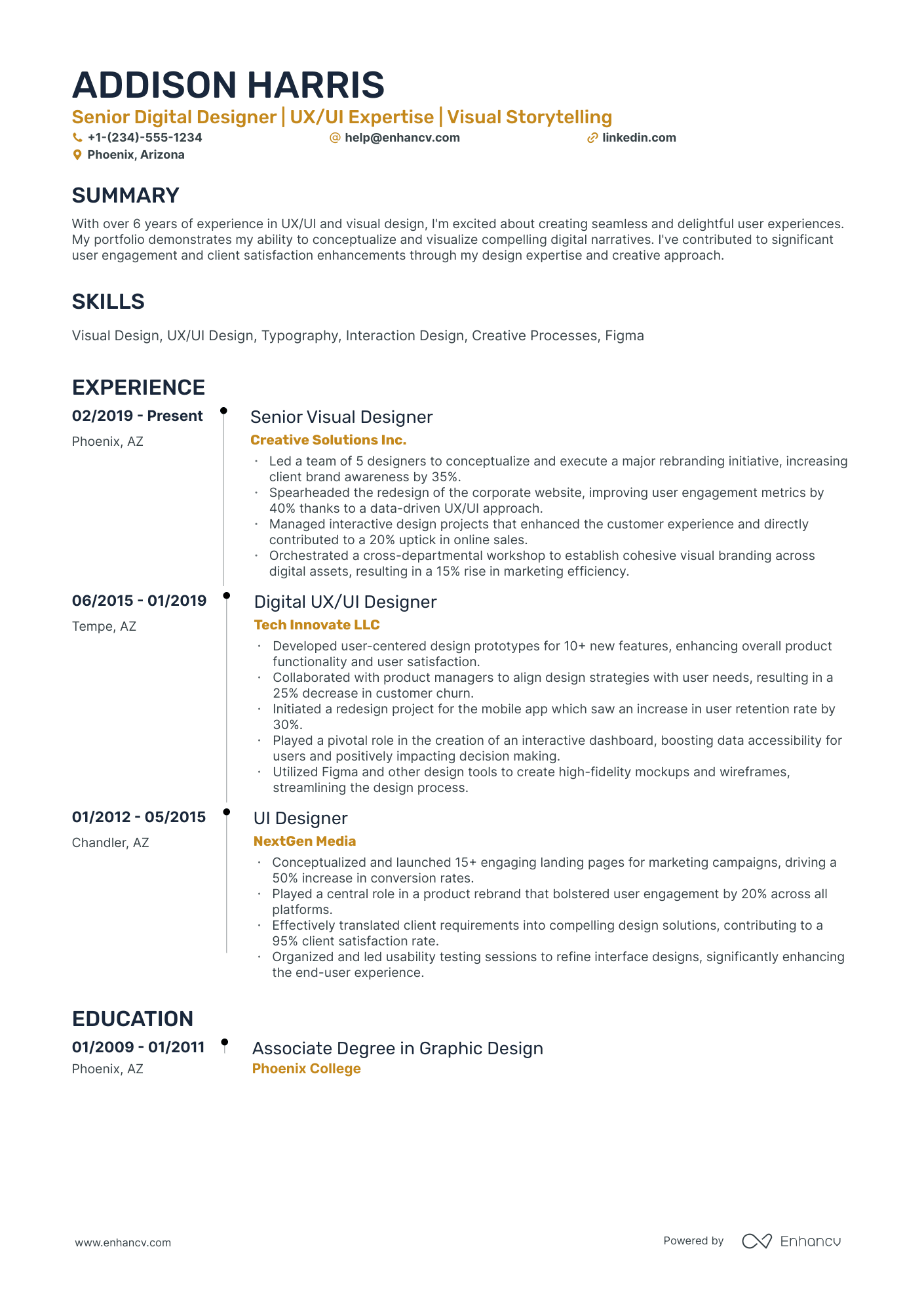 10 Digital Designer Resume Examples & Guide for 2025