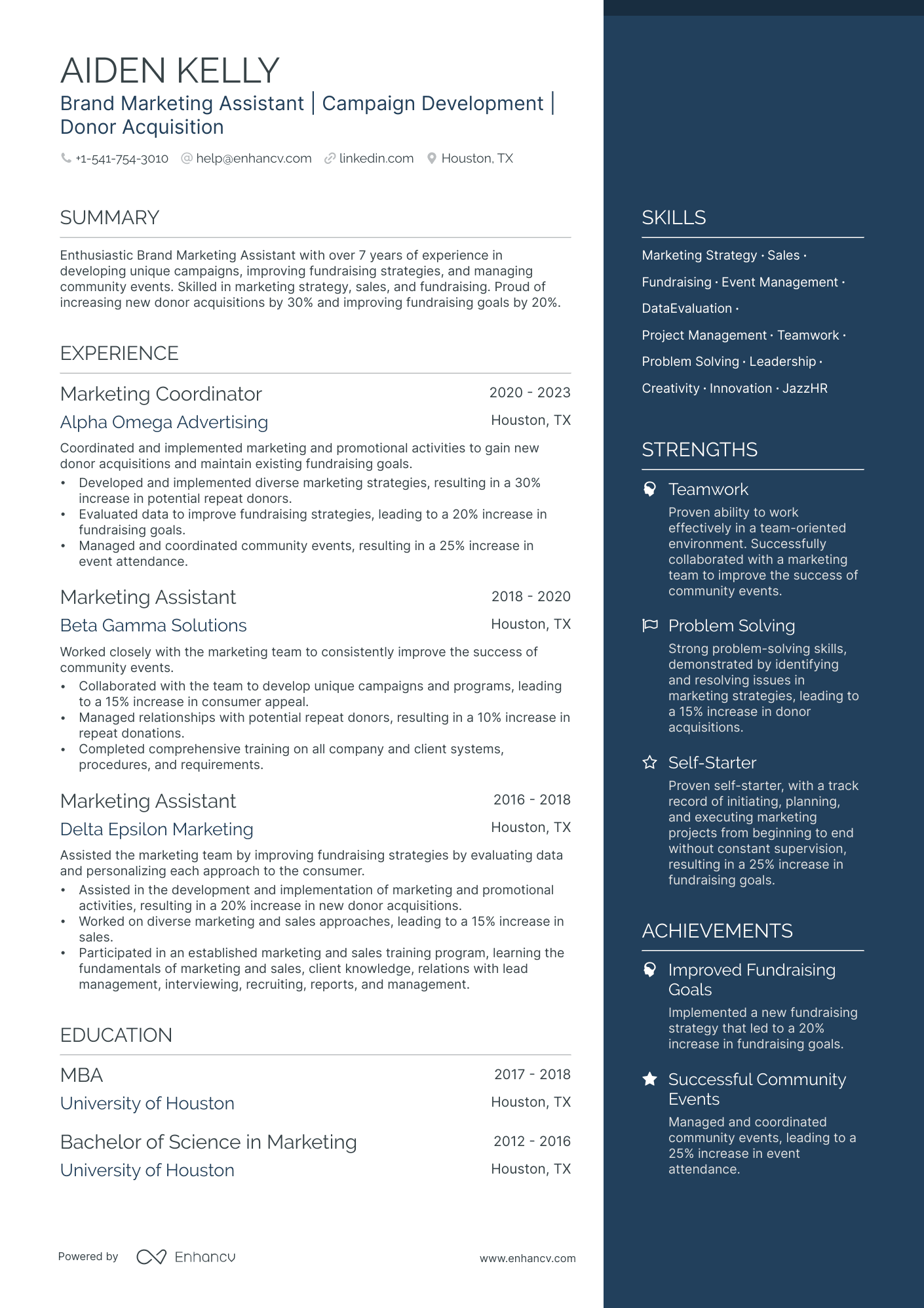 5 Marketing Assistant Resume Examples & Guide for 2024