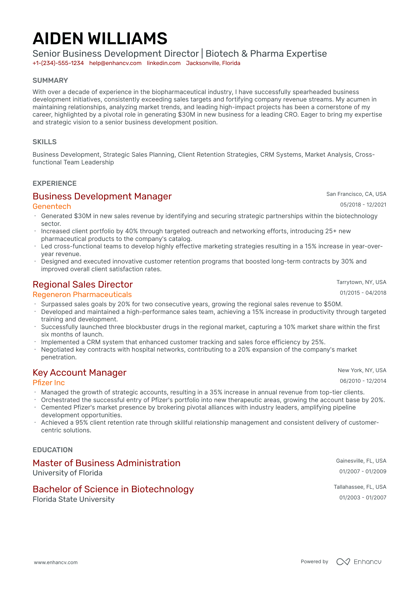 10 Director of Business Development Resume Examples & Guide for 2026