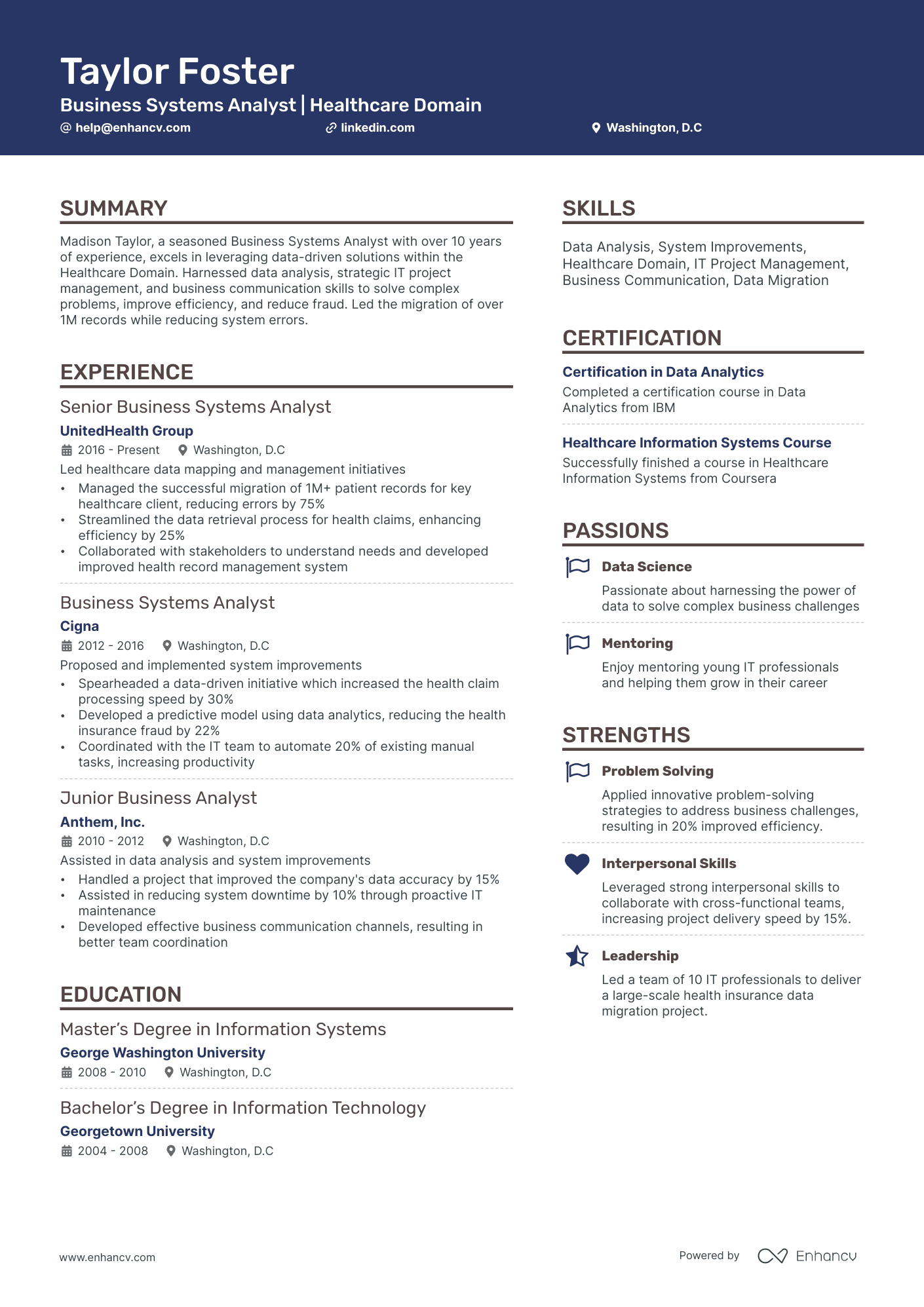 10 Business System Analyst Resume Examples & Guide for 2026