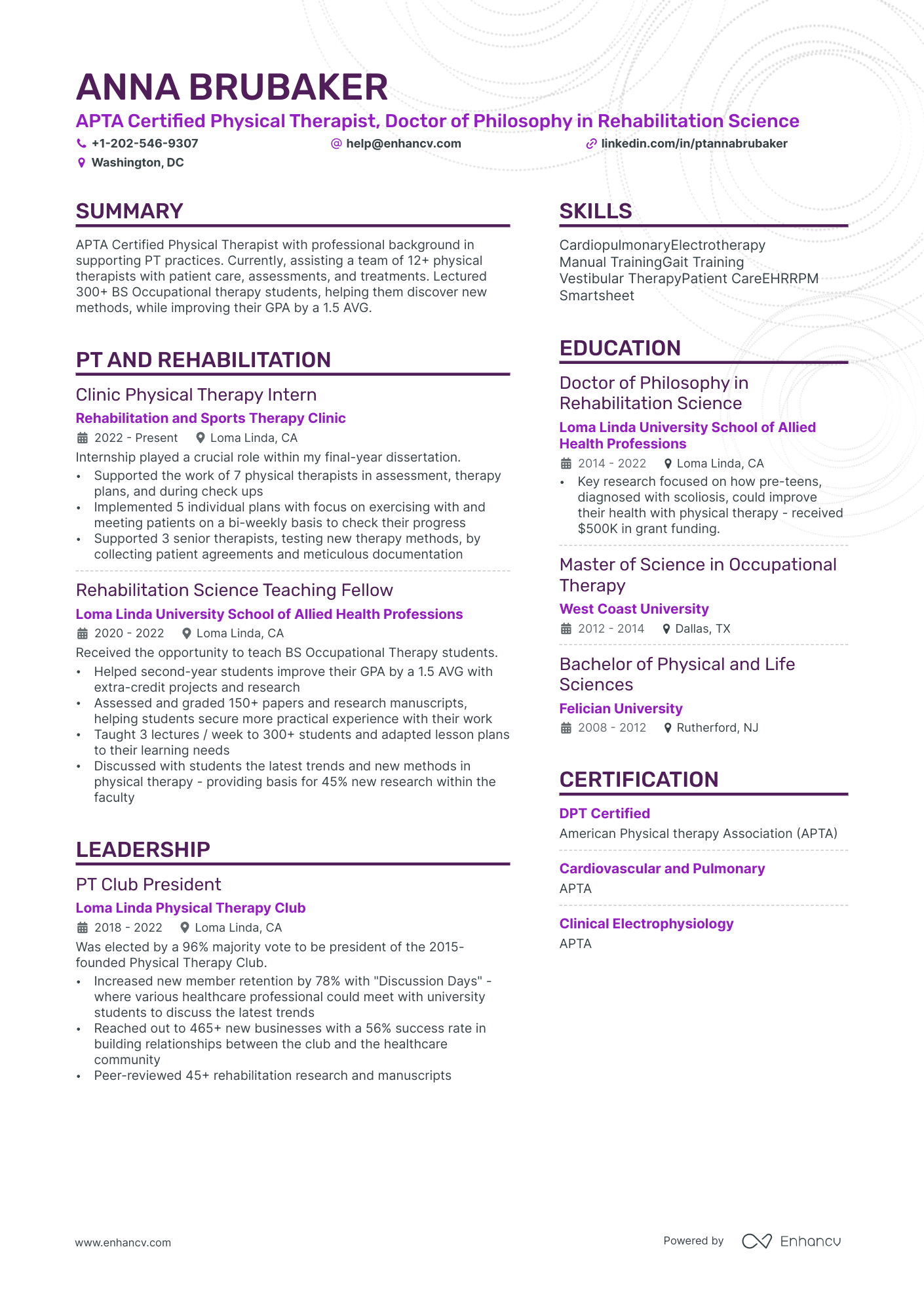 9 PhD Resume Examples & Guide for 2024