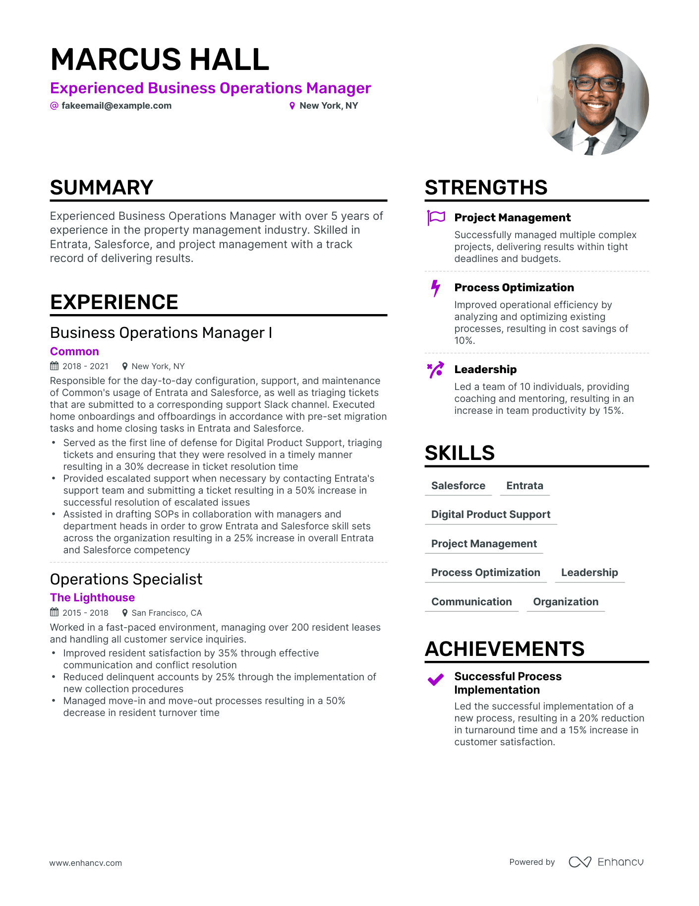 5 Business Operations Manager Resume Examples & Guide for 2023