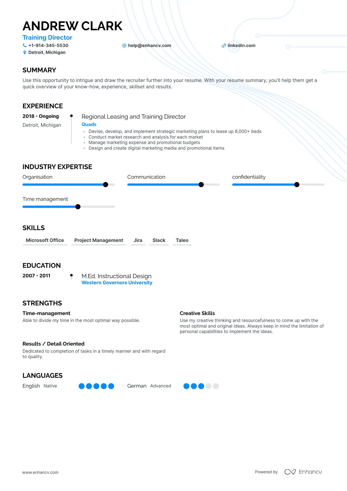 Training Director Resume Examples & Guide for 2023 (Layout, Skills ...