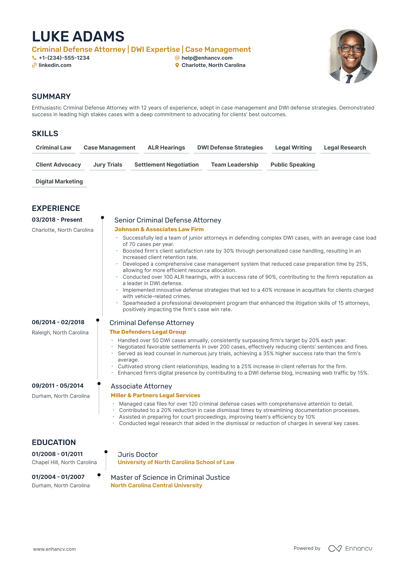 5 Criminal Lawyer Resume Examples & Guide for 2024
