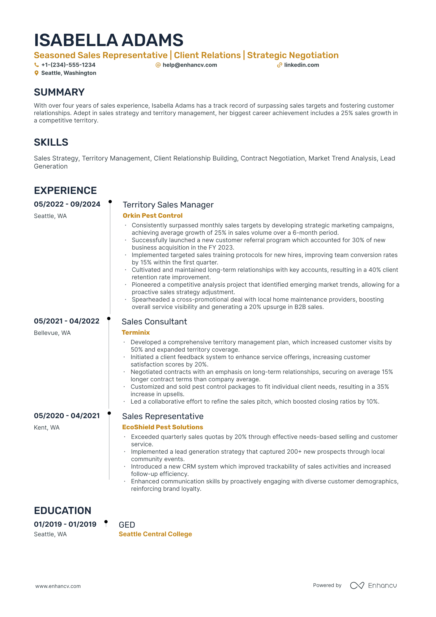 10 Door to Door Sales Resume Examples & Guide for 2026