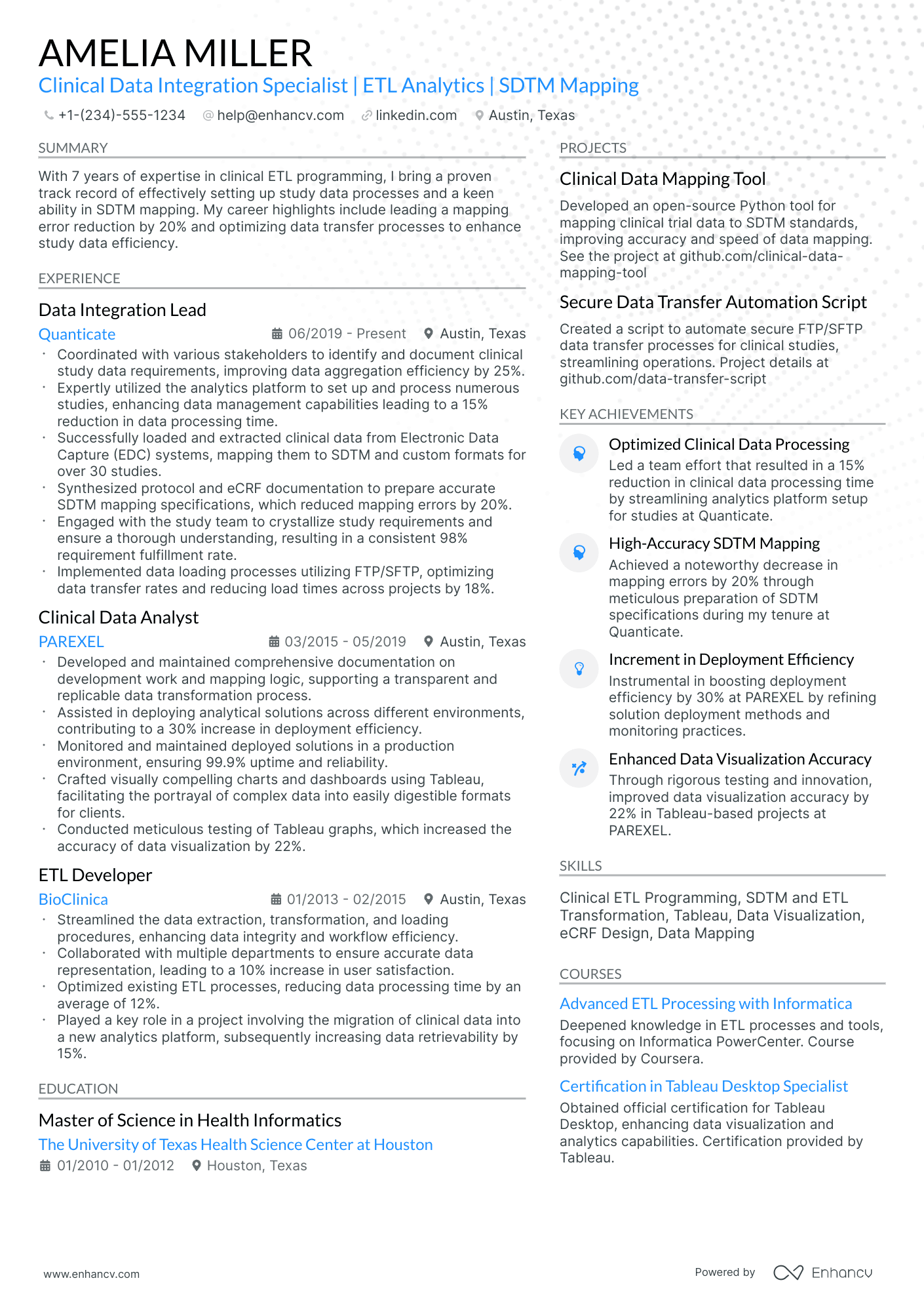 10 SAS Clinical Programmer Resume Examples & Guide for 2025