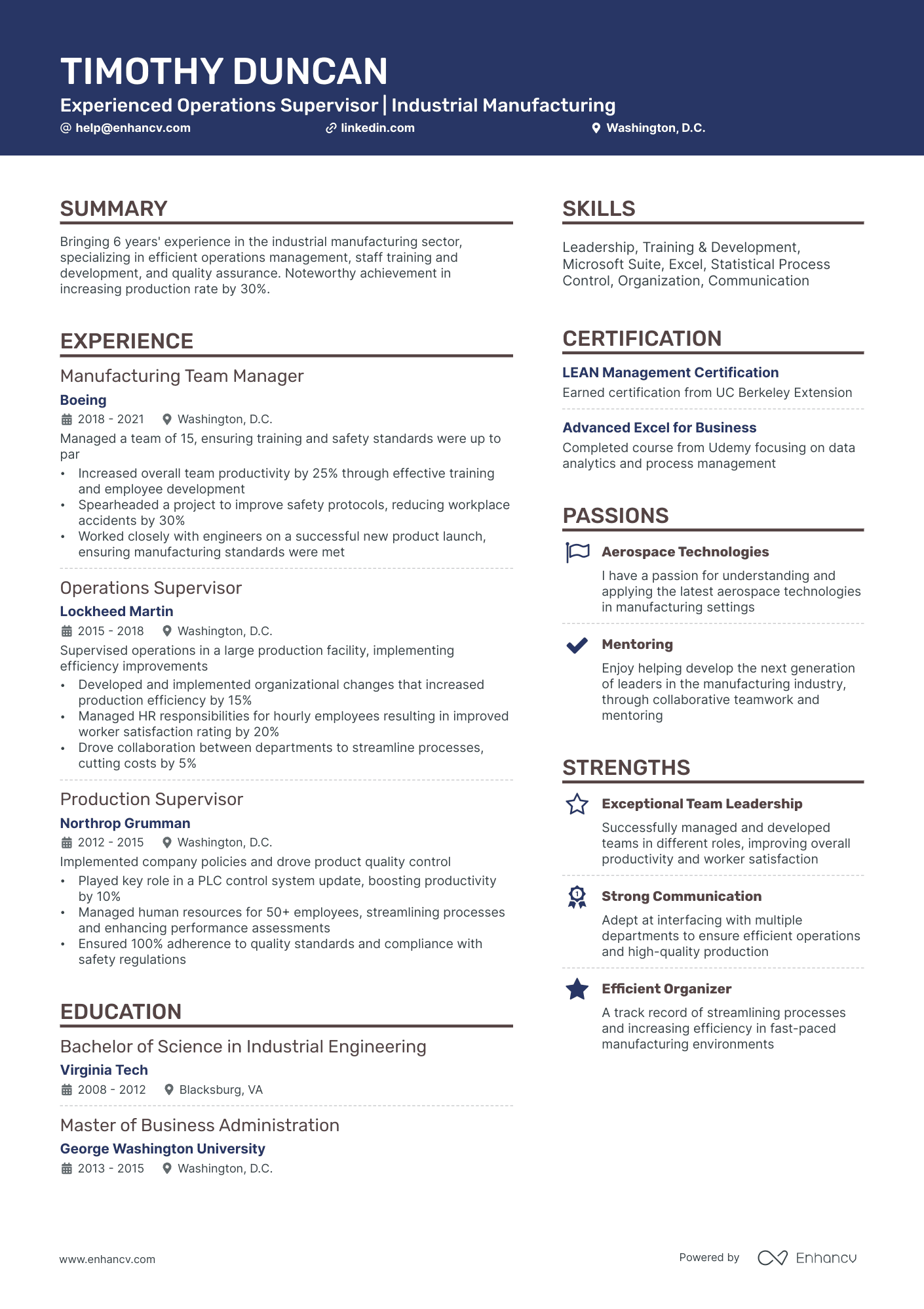 10 Operations Supervisor Resume Examples & Guide for 2026